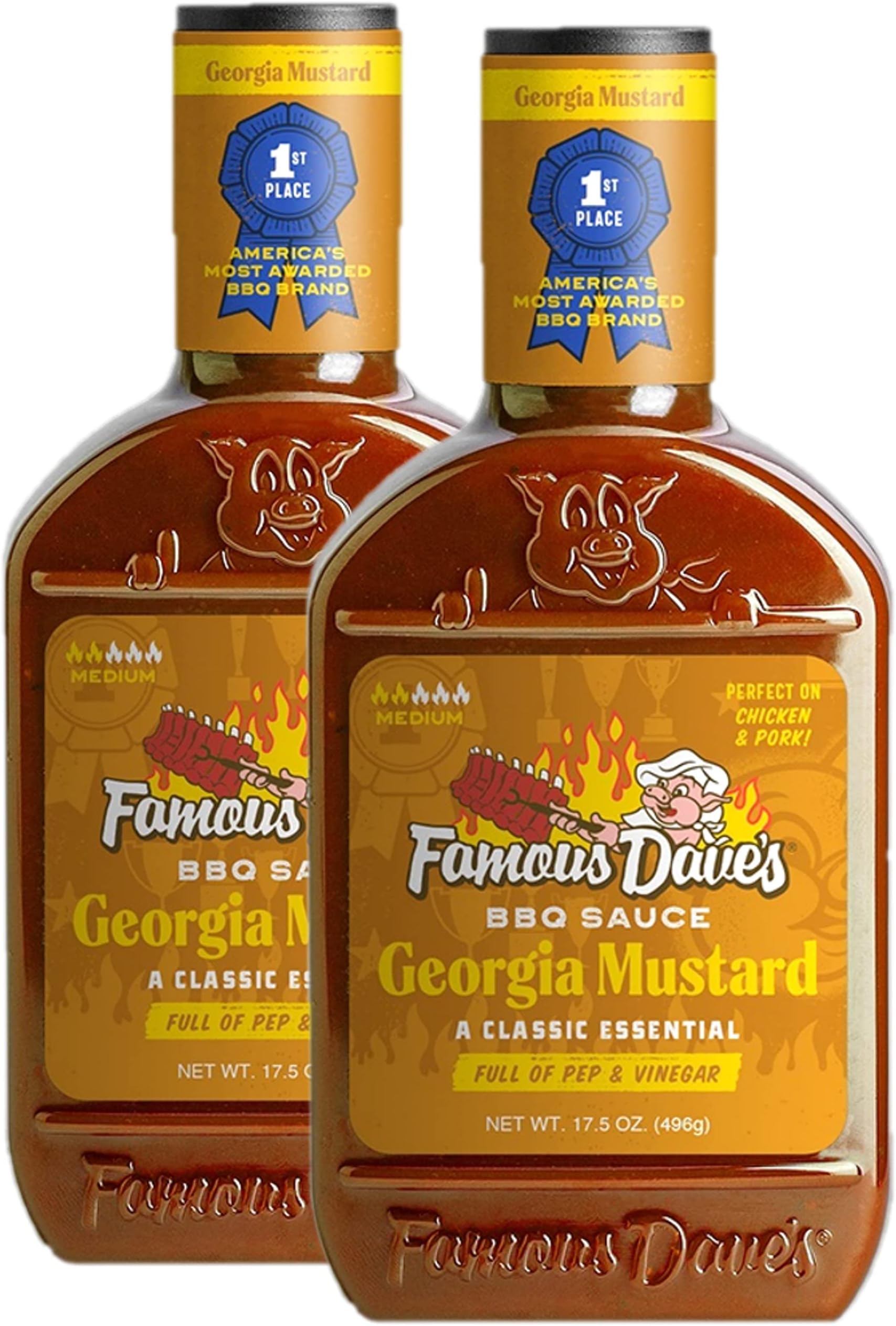 Amazon.com : 4 Pack Mrs Griffin's Regular BBQ Sauce 32 oz -Tangy ...