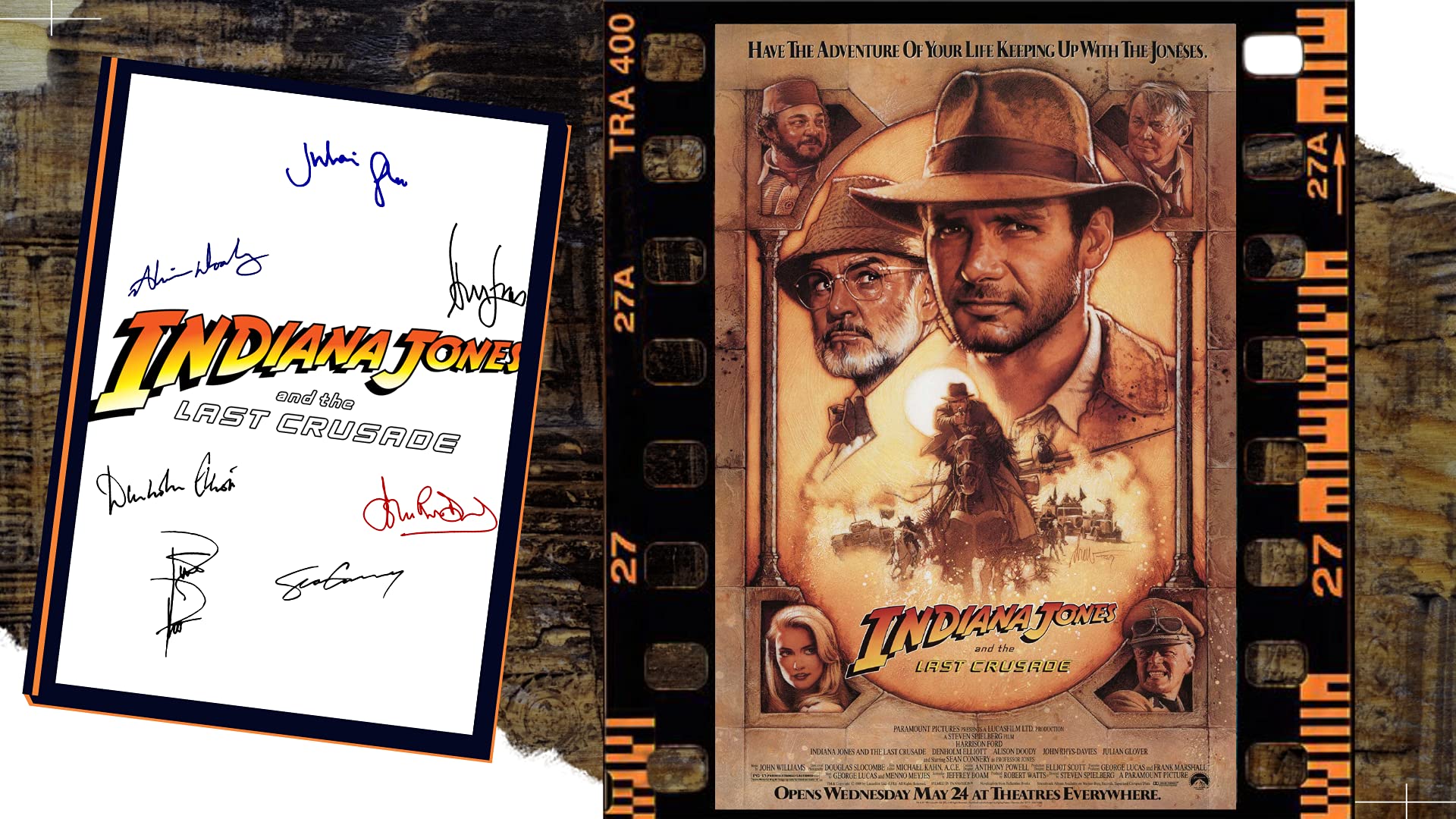 Buy Indiana Jones And The Last Crusade Movie And Autograph Signed Print ...