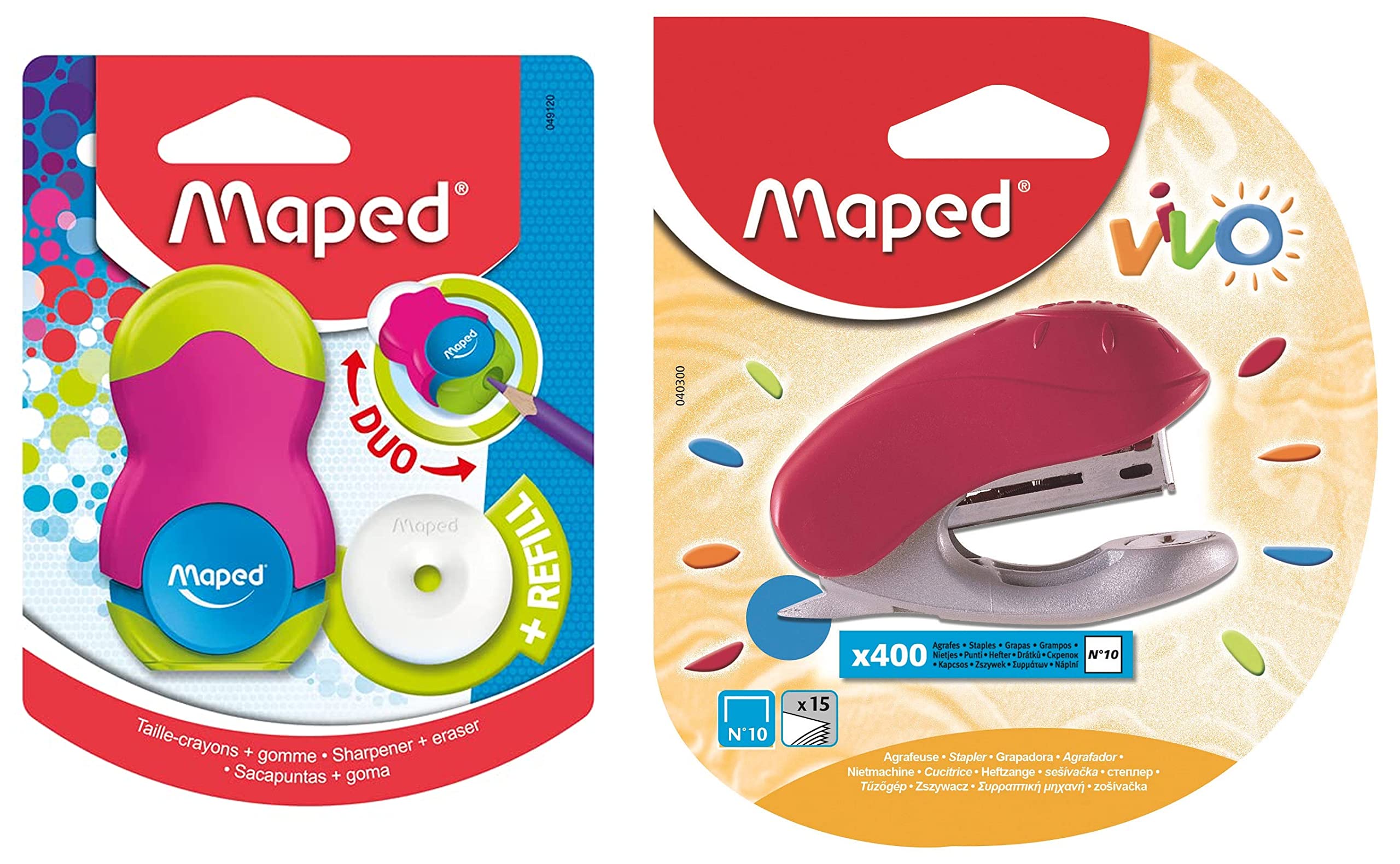 Maped Loopy - 1 Hole Lead Blister Sharpener & Maped Vivo N Degree 10 ...
