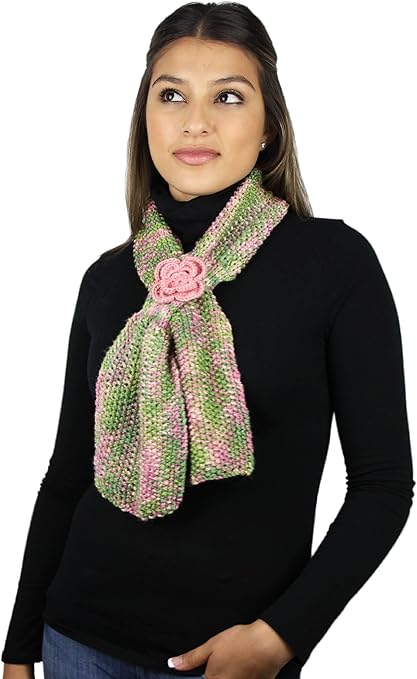 Handmade Ultra Soft Acrylic Scarf in English Rose Garden - Knitted 100% ...