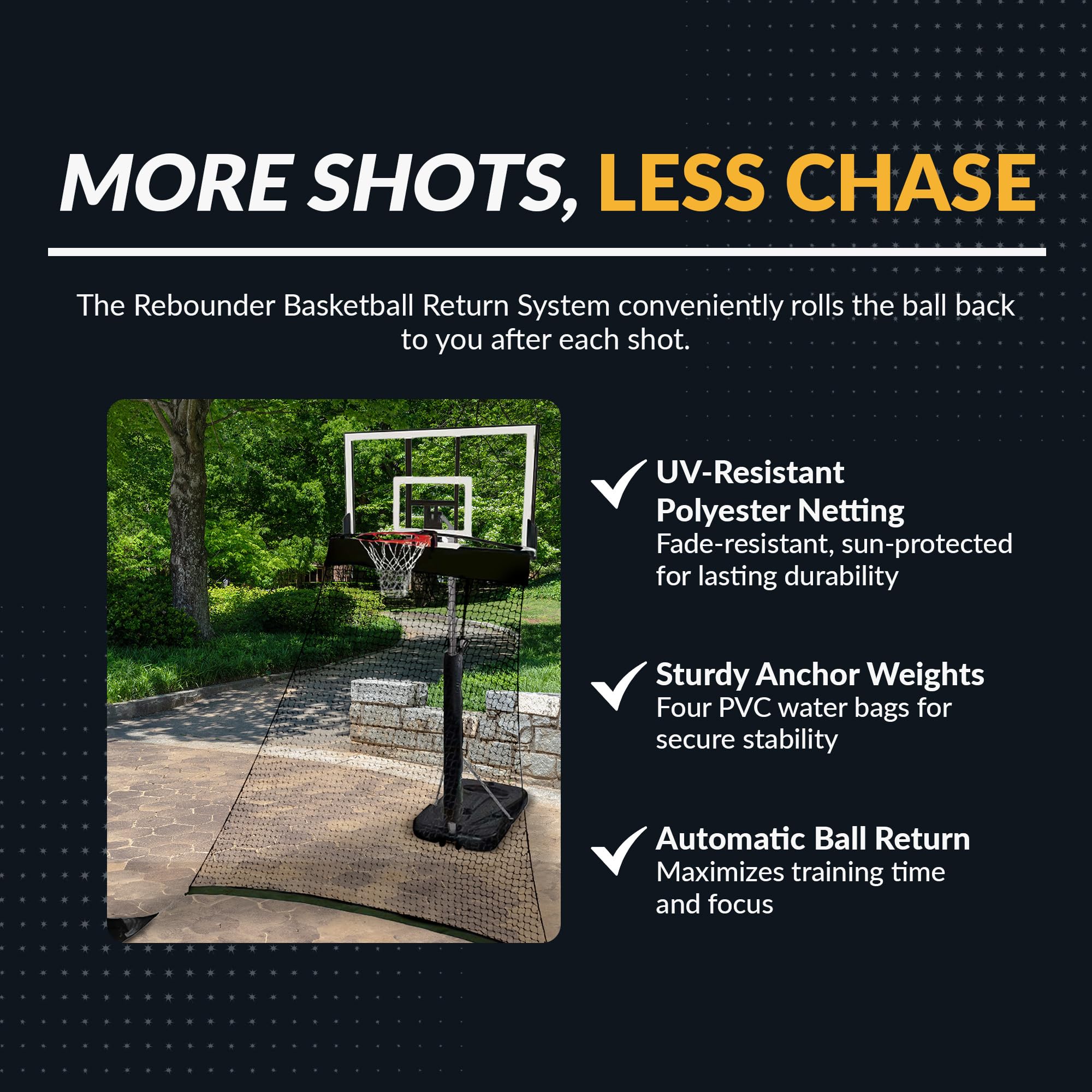Snapklik.com : Hathaway Rebounder Basketball Return System For Shooting ...
