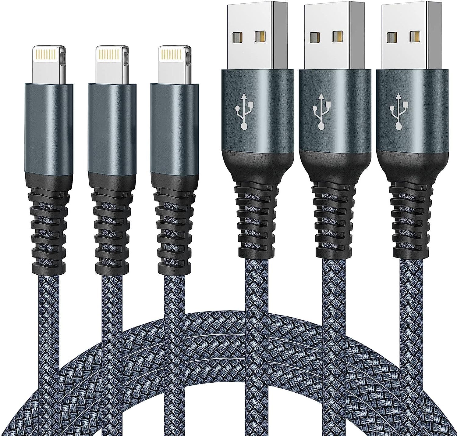Amazon.com: iPhone Charger, MFi Certified Cable 3Pack 6FT iPhone ...