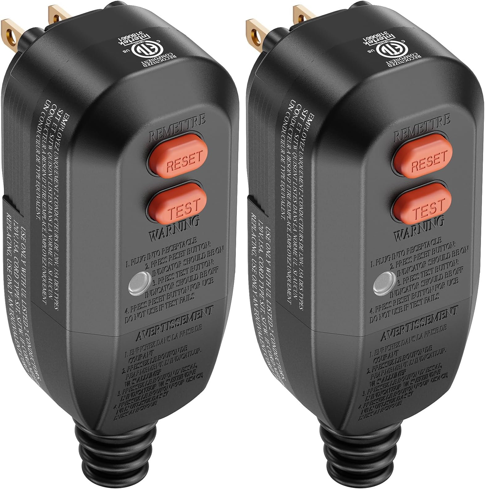 Tower Manufacturing 30439005-14 Auto-Reset 15 AMP Grounded 3-Prong GFCI ...
