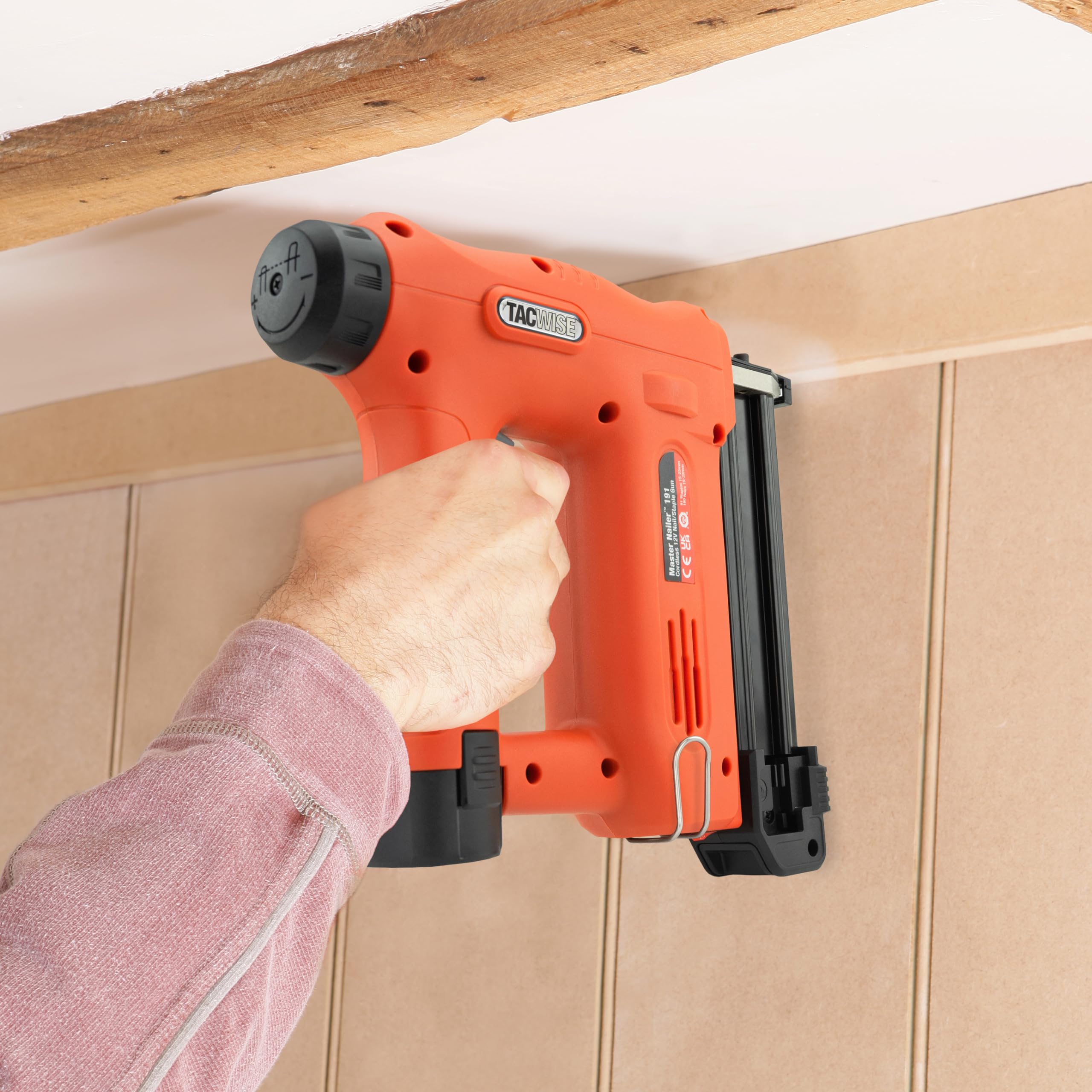 Tacwise 1700 Master Nailer 12V 191 Cordless Staple/Nail Gun with 1000 ...
