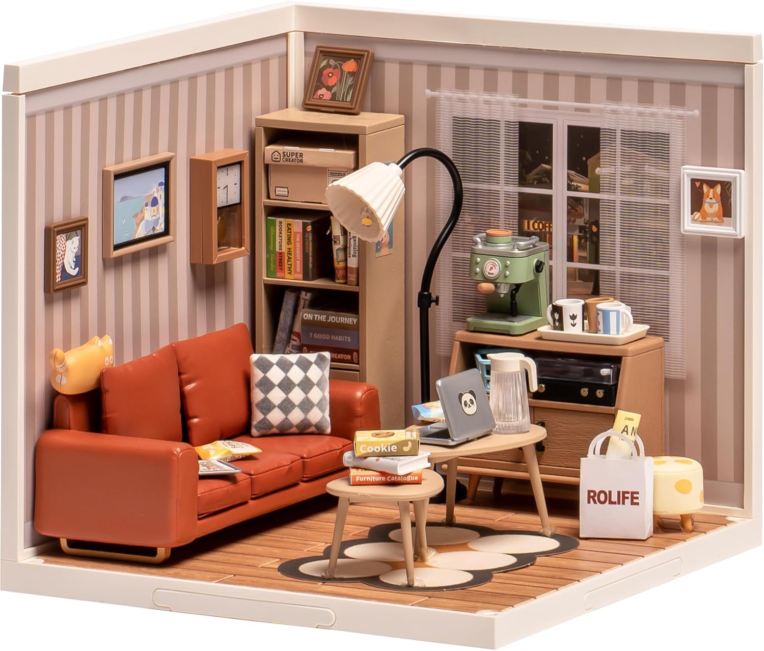 Rolife DIY Miniature House Kit-Expandable Miniature House-Super Creator ...