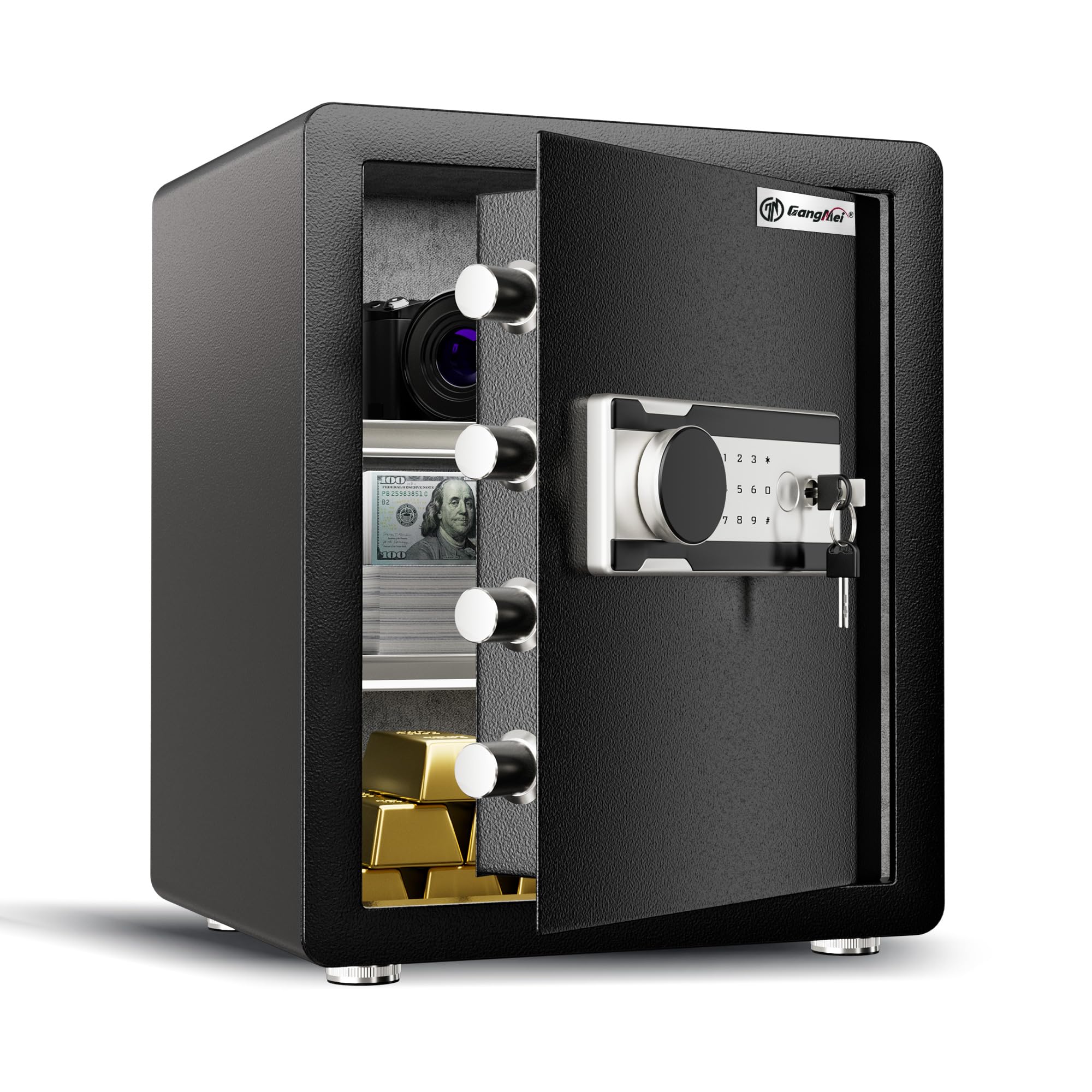 GangMei 2 Cubic Safe Box, Steel Security Safe With Lock Box/Electronic ...