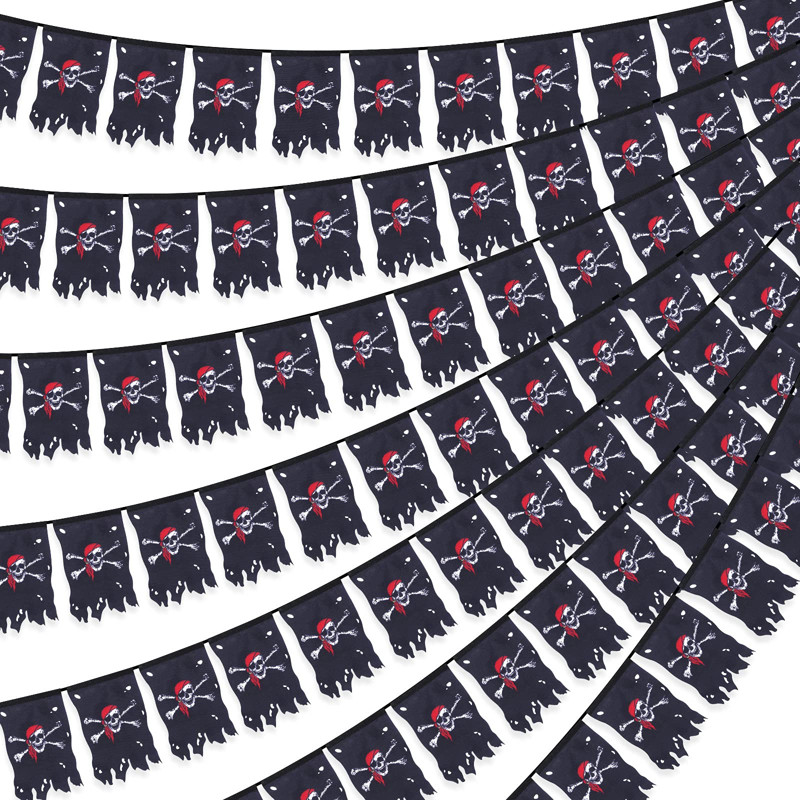Snapklik.com : Tatuo 90 Feet Long Pirate Flag Banner Pirate Party ...