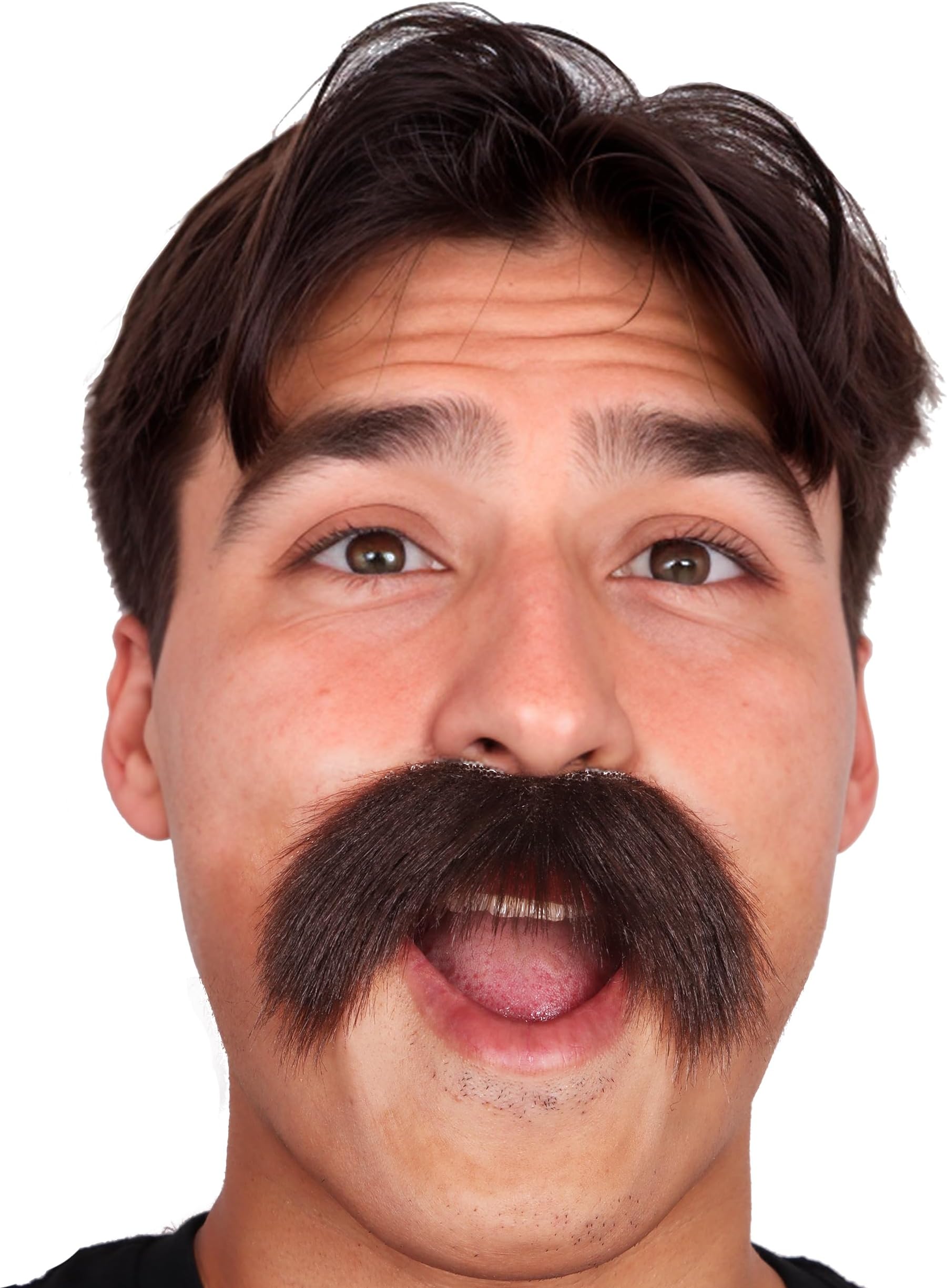 Amazon.com: Tucnoeu 2Pcs Fake Mustaches,Realistic Mustache,Fake Facial ...