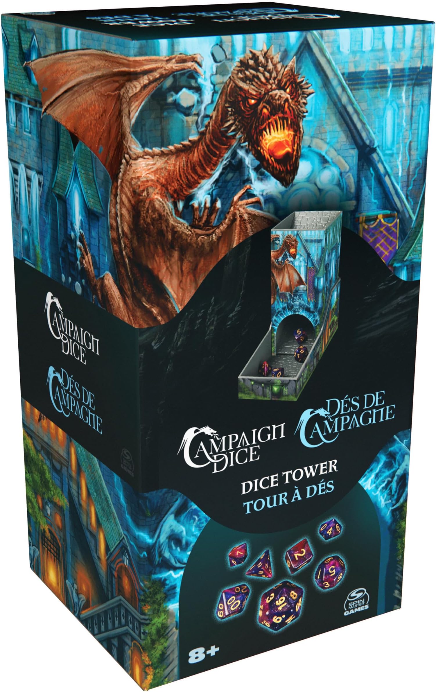 Amazon.com: Tapeera Wooden Magnetic Dice Tower with Dice Tray for ...