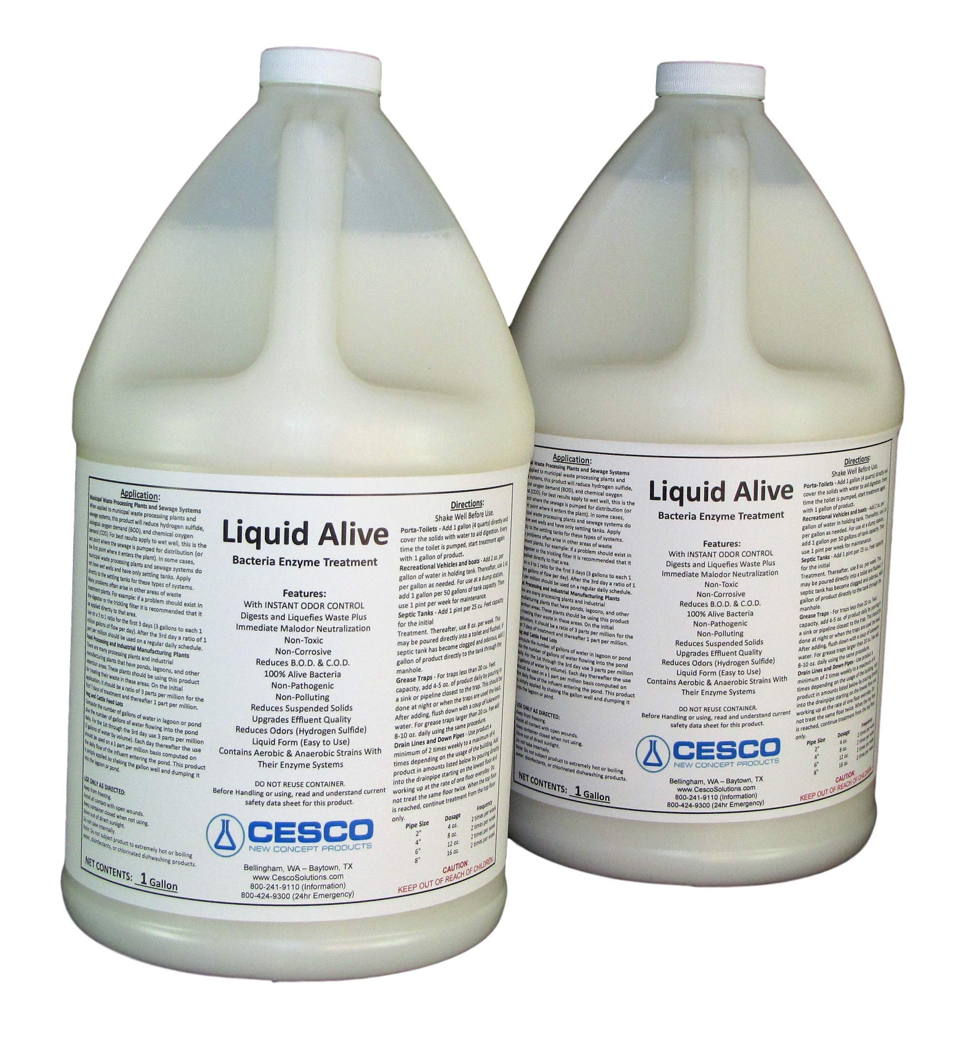 Buy Cesco Solutions – ENZYME CLEANER CONCENTRATE Liquid Alive– Non ...