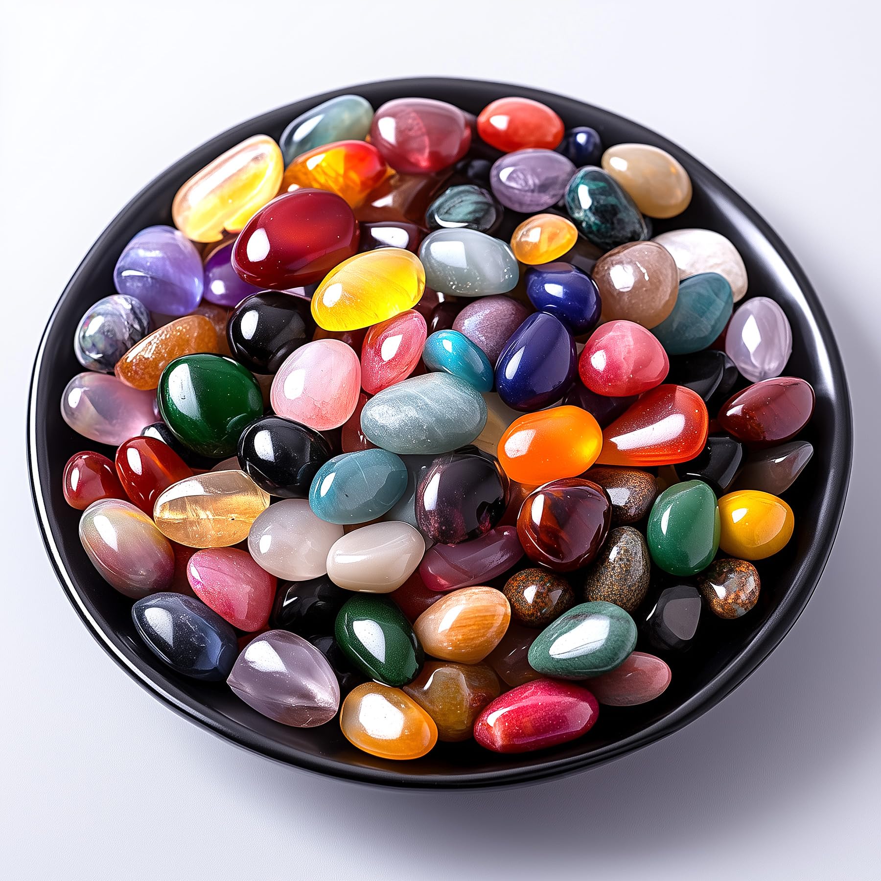 Amazon.com: Polished Mixed Crystal Chips Set, 0.4", 128 Pcs ...