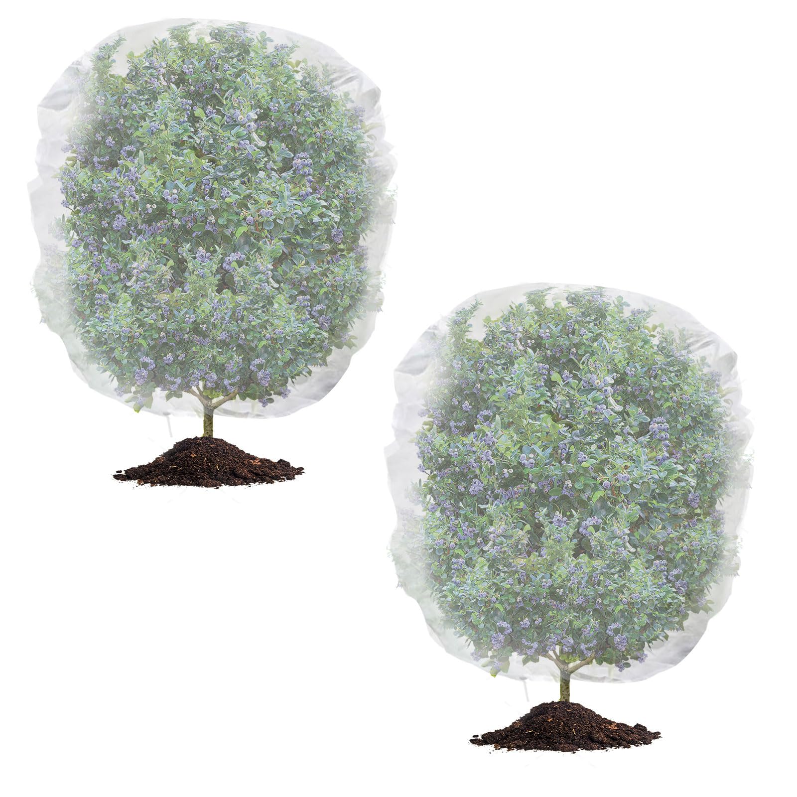 Amazon.com : TMFsode 2 Pack Fruit Tree Netting Cover with Drawstring, 8.2 Ft x 6.5 Ft Blueberry ...