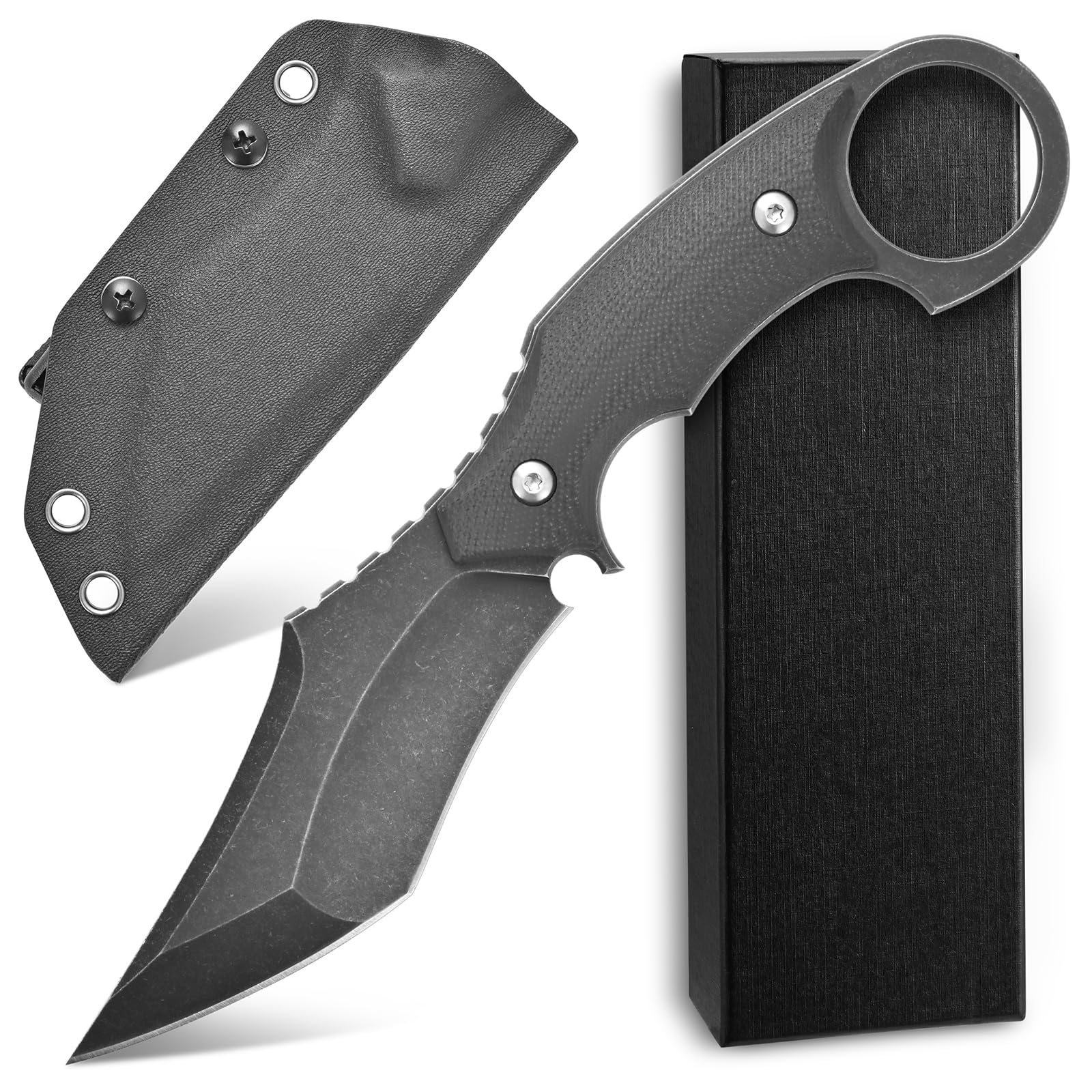 Snapklik.com : Ccanku C1117 Fixed Blade Knife,D2 Steel Blade +G10 ...