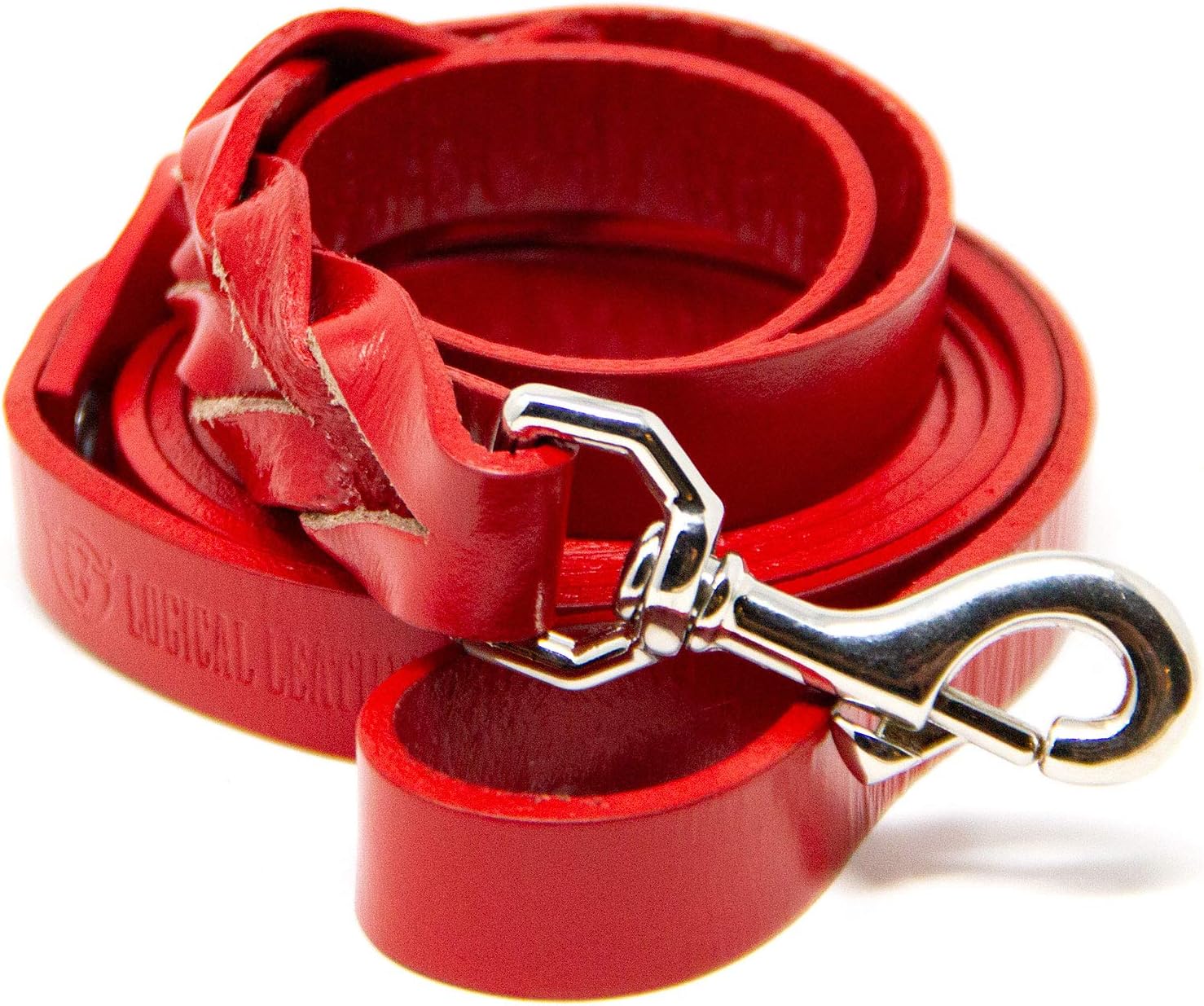 Amazon.com : Logical Leather 6 Foot Braided Dog Leash - Heavy Duty Full ...
