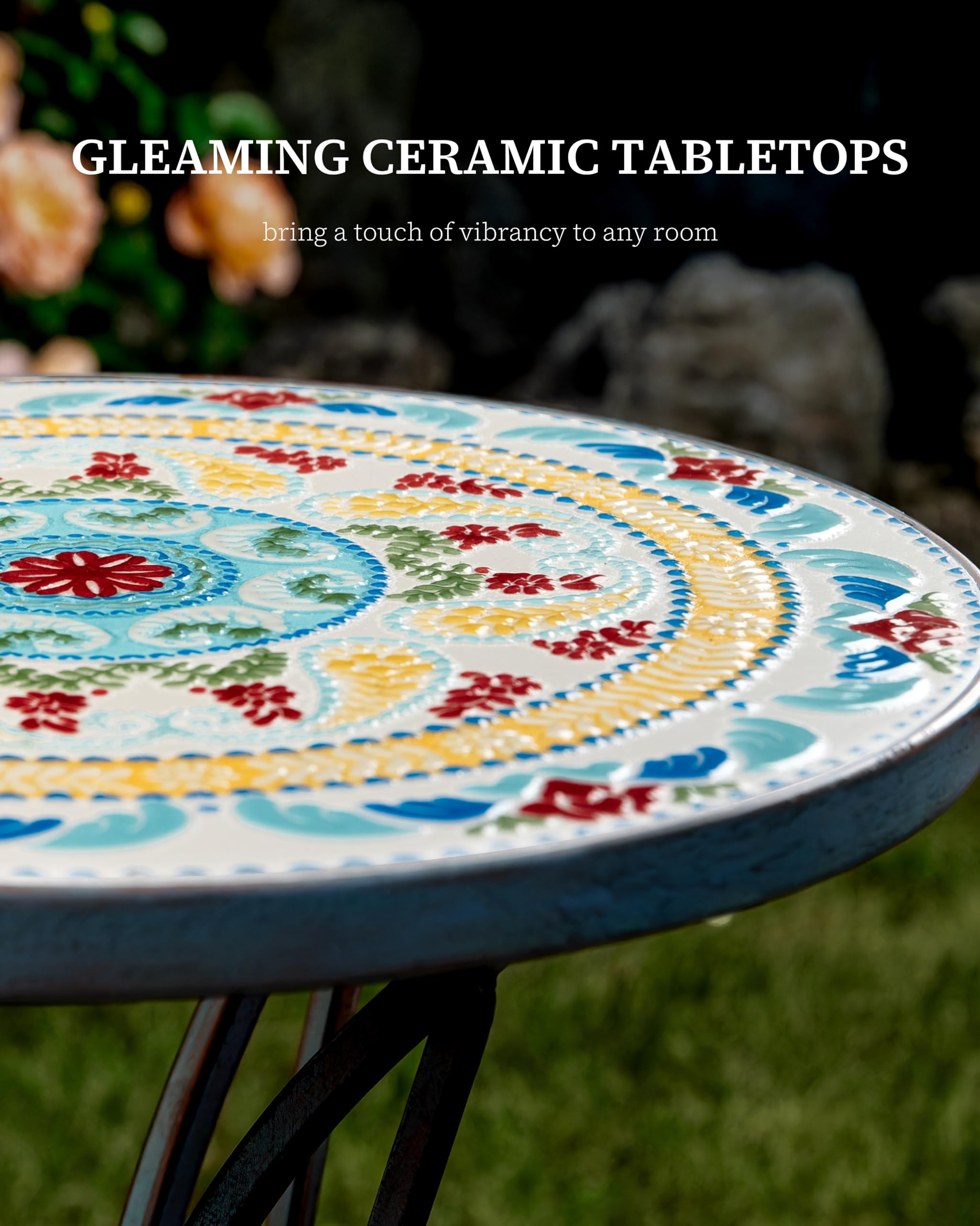 Mosaic Accent Table Mexican Tile Tables For Sale Outdoor Amazon.com: