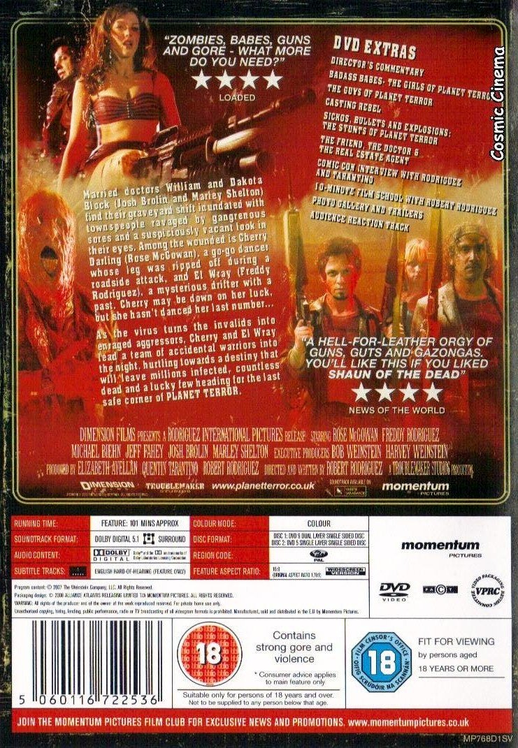 Amazon.com: Planet Terror (2-Disc special edition) [DVD] [2008 ...