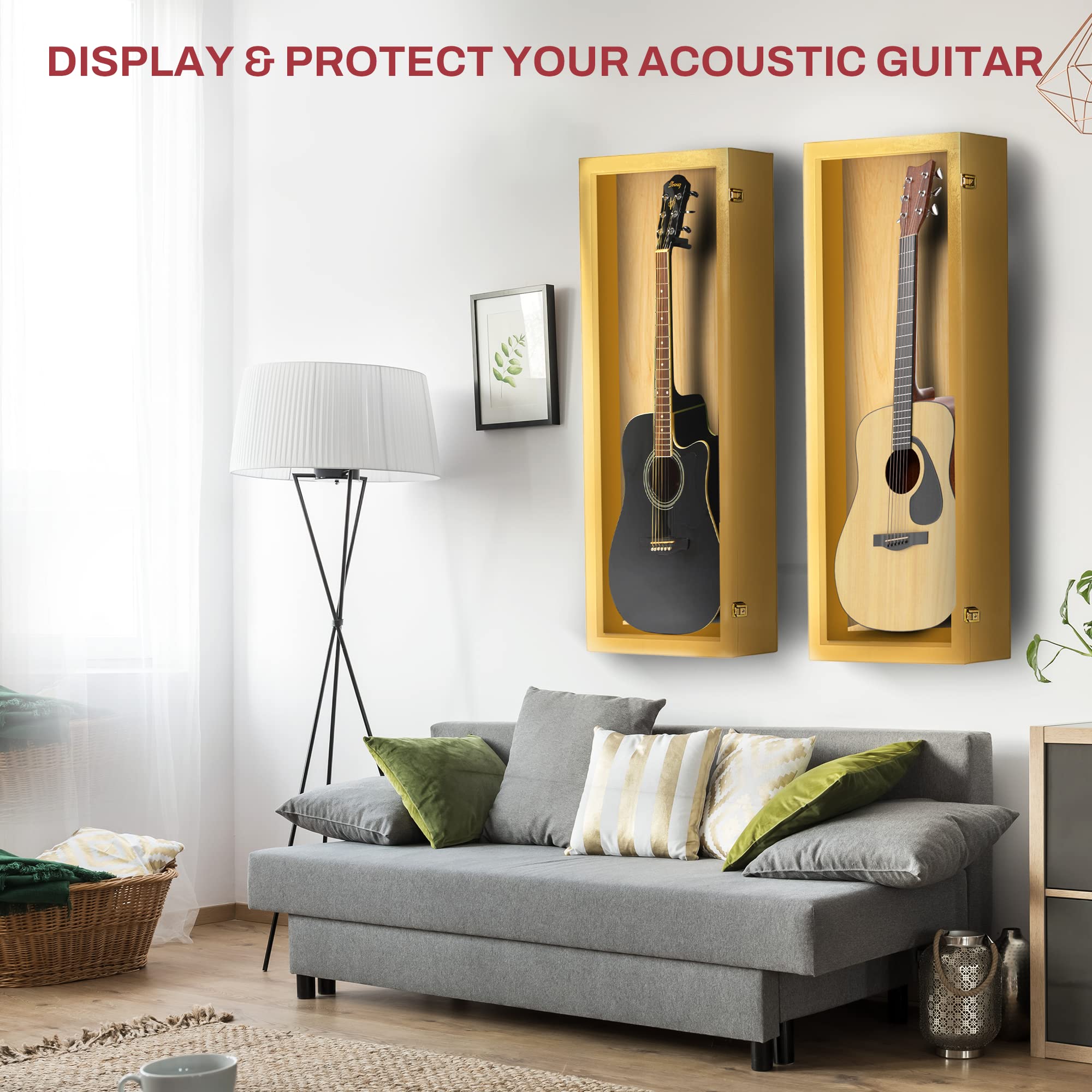 Snapklik.com : Acoustic Guitar Display Case - Acrylic Acoustic Guitar ...