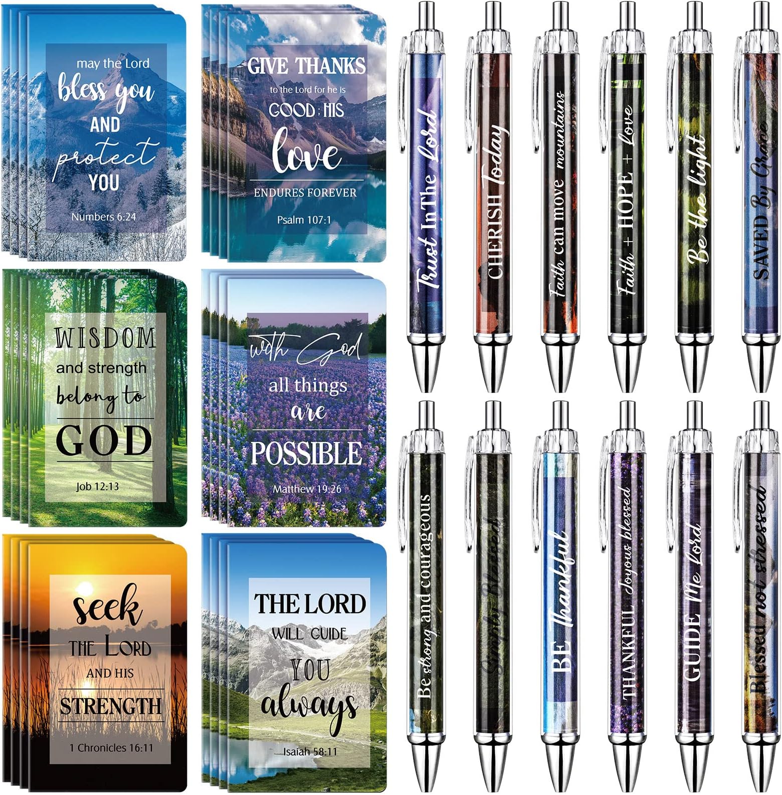 Amazon.com : Seajan 48 Pcs Religious Bible Gifts Set Bulk Christian ...