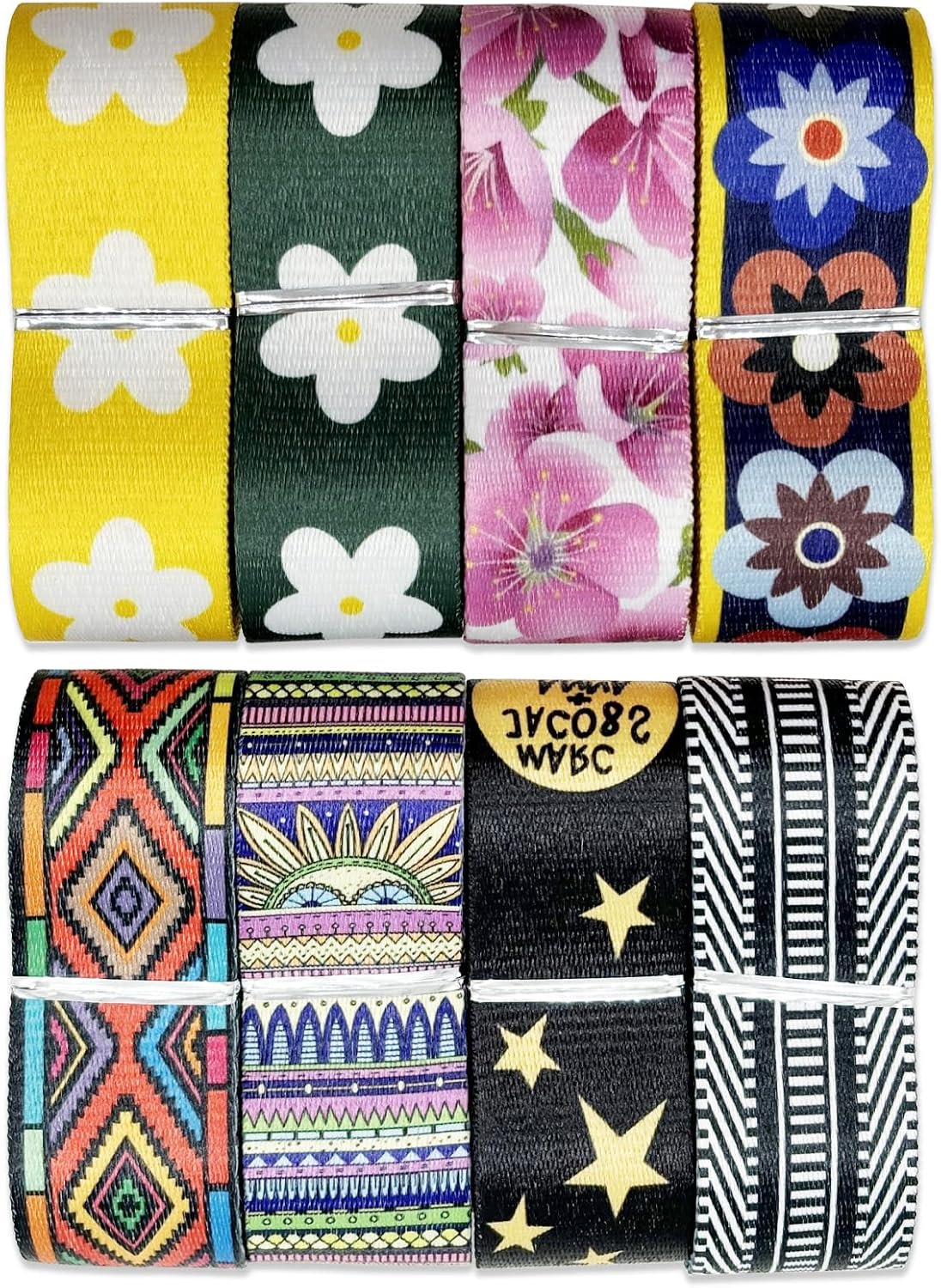 Amazon.com: Assorted-Color Printed Nylon Webbing 1 1/2 inch 16 Yards ...