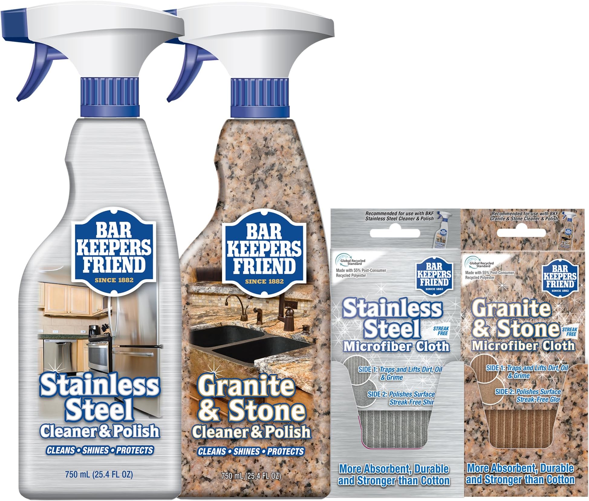 Amazon.com: Bar Keepers Friend Granite & Stone Cleaner & Polish (25.4 ...