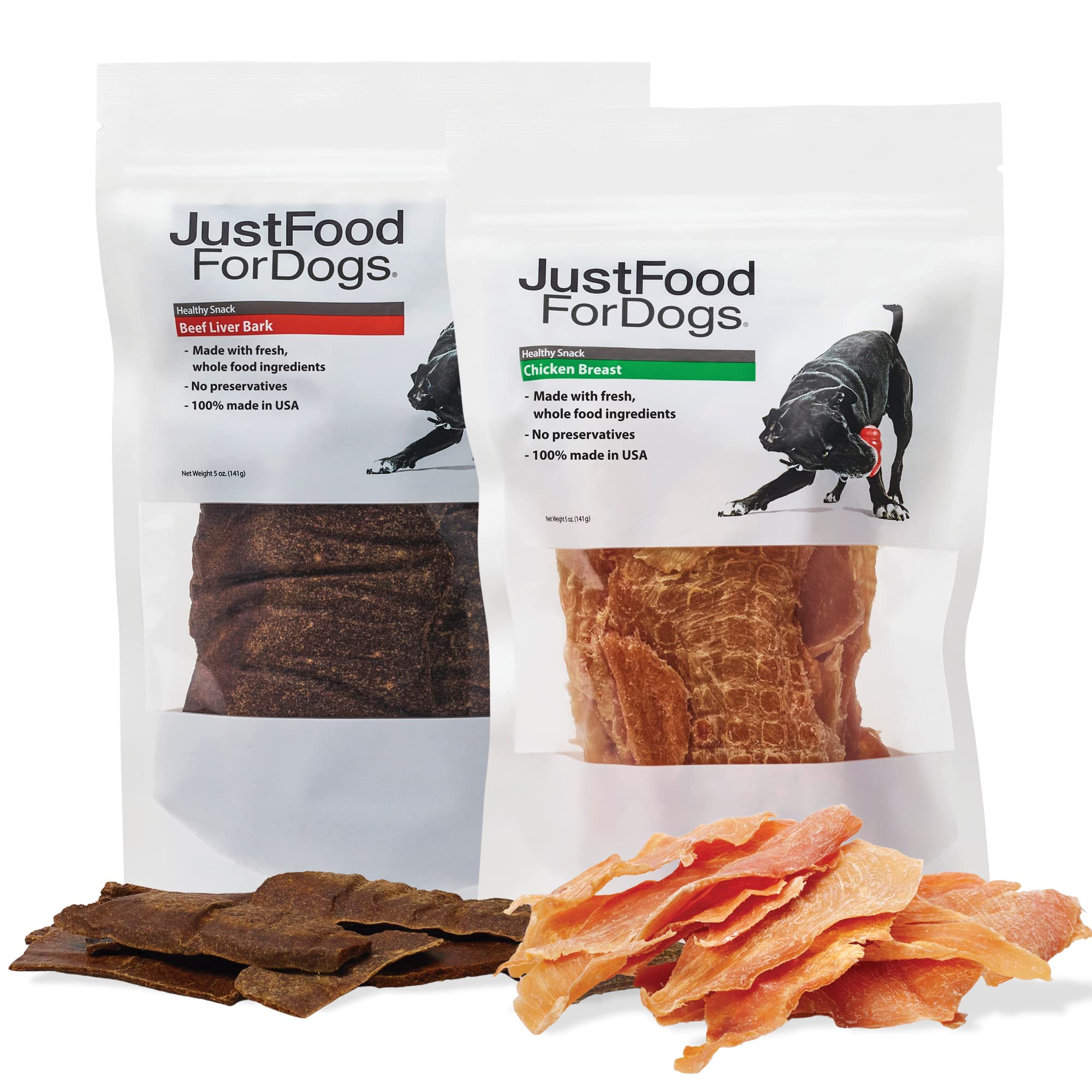 JustFoodForDogs Fresh Dog Treats Variety Pack - Chicken Breast 5 Oz ...