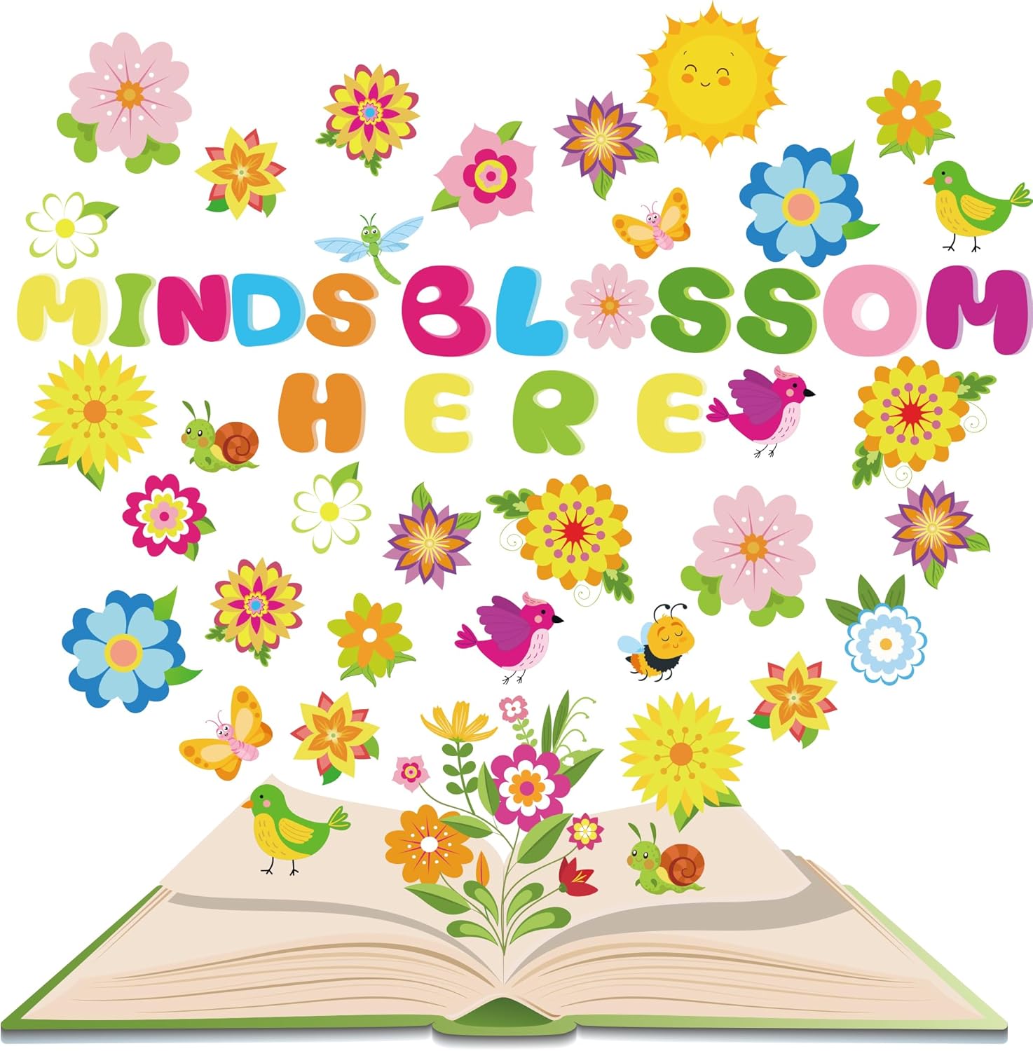 Spring Bulletin Board Decor Flower Classroom Australia | Ubuy