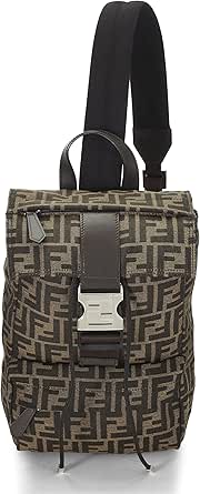Amazon.com: Fendi, Pre-Loved Brown Zucca Fendiness Backpack Small ...