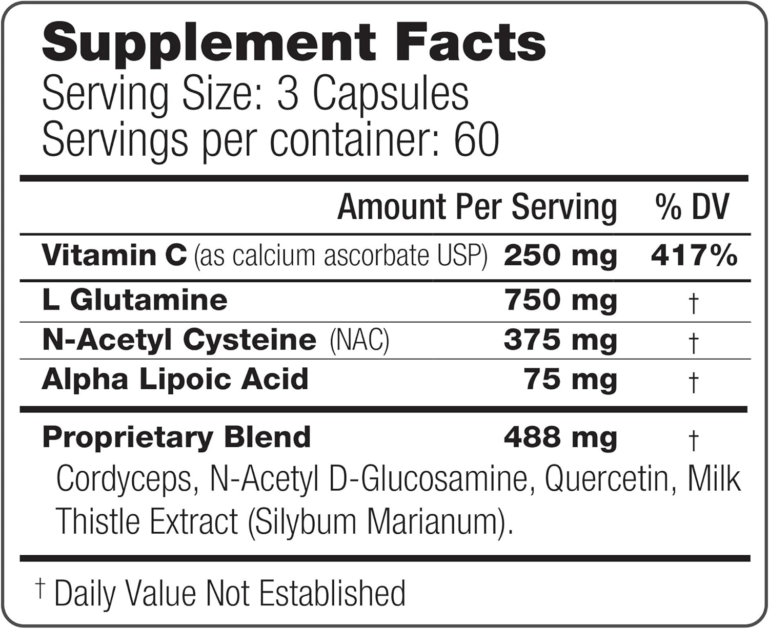 Max GXL, fórmula única de NAC, 180 cápsulas vegetales, 30 porciones ...