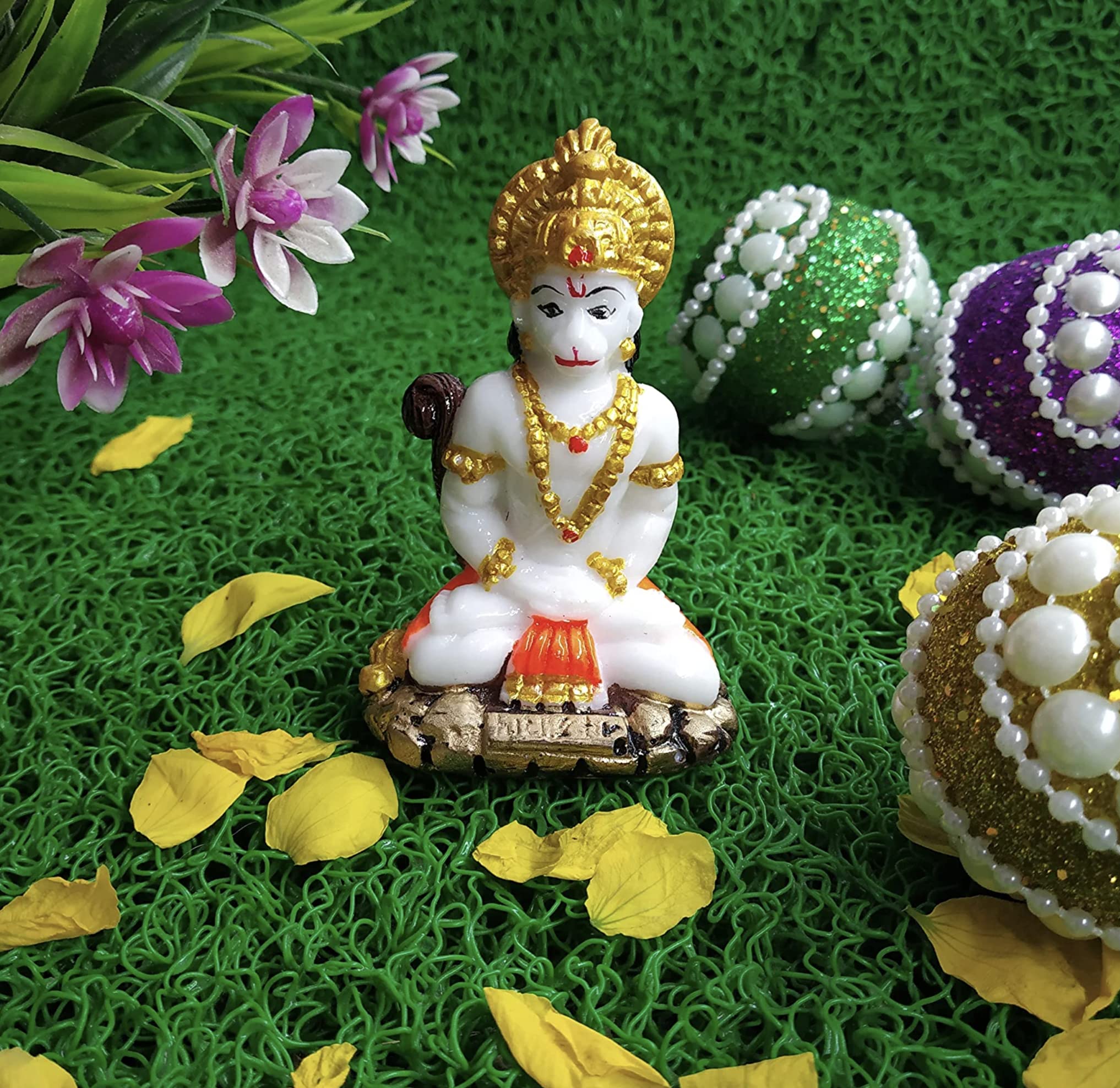 Buy S.K Handcrafted Hanuman ji Idol / Murti for Home Temple | Hanuman ...