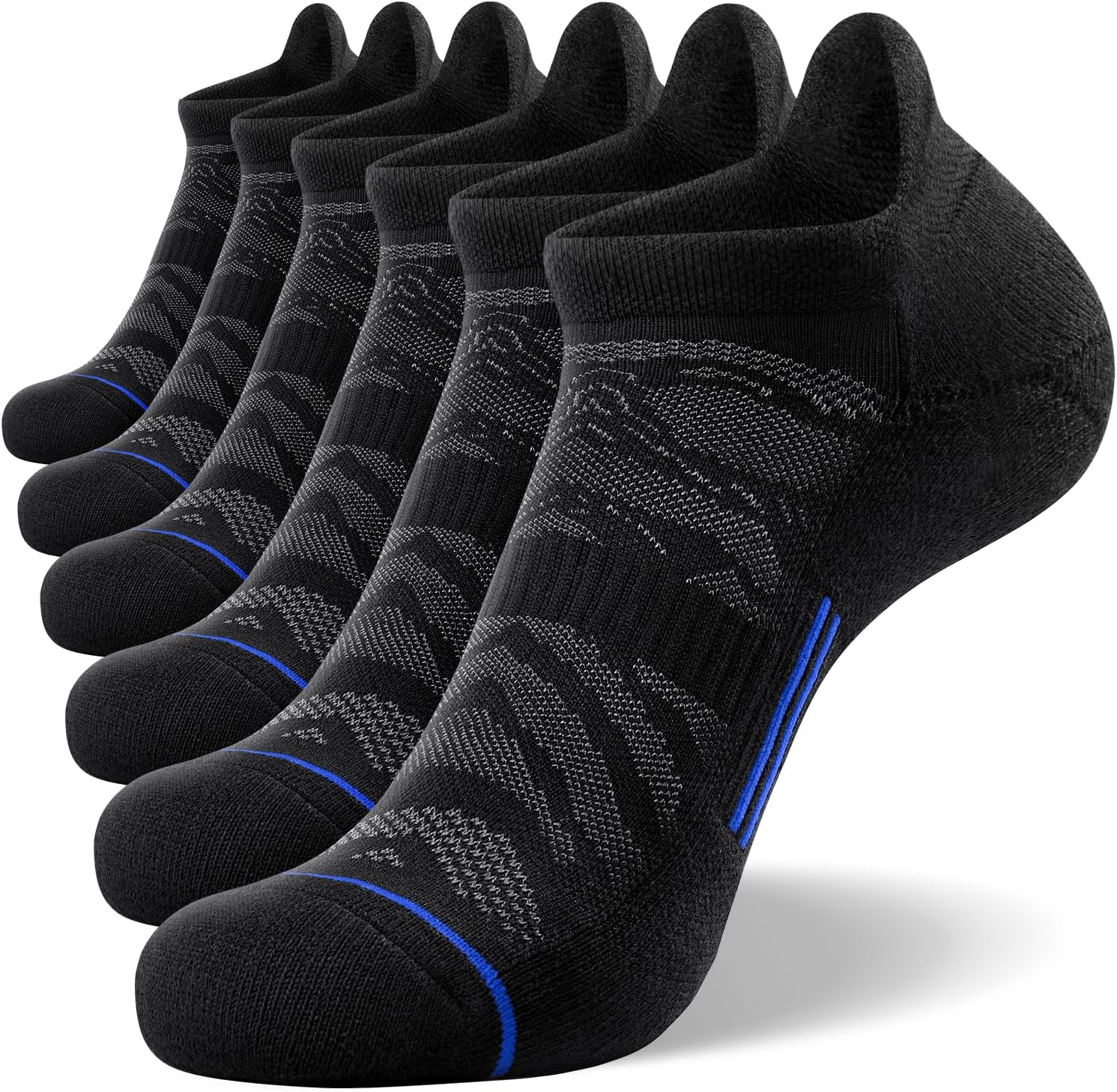 Amazon.com: FITRELL 6 Pack Ankle Running Socks for Men and Women Low ...
