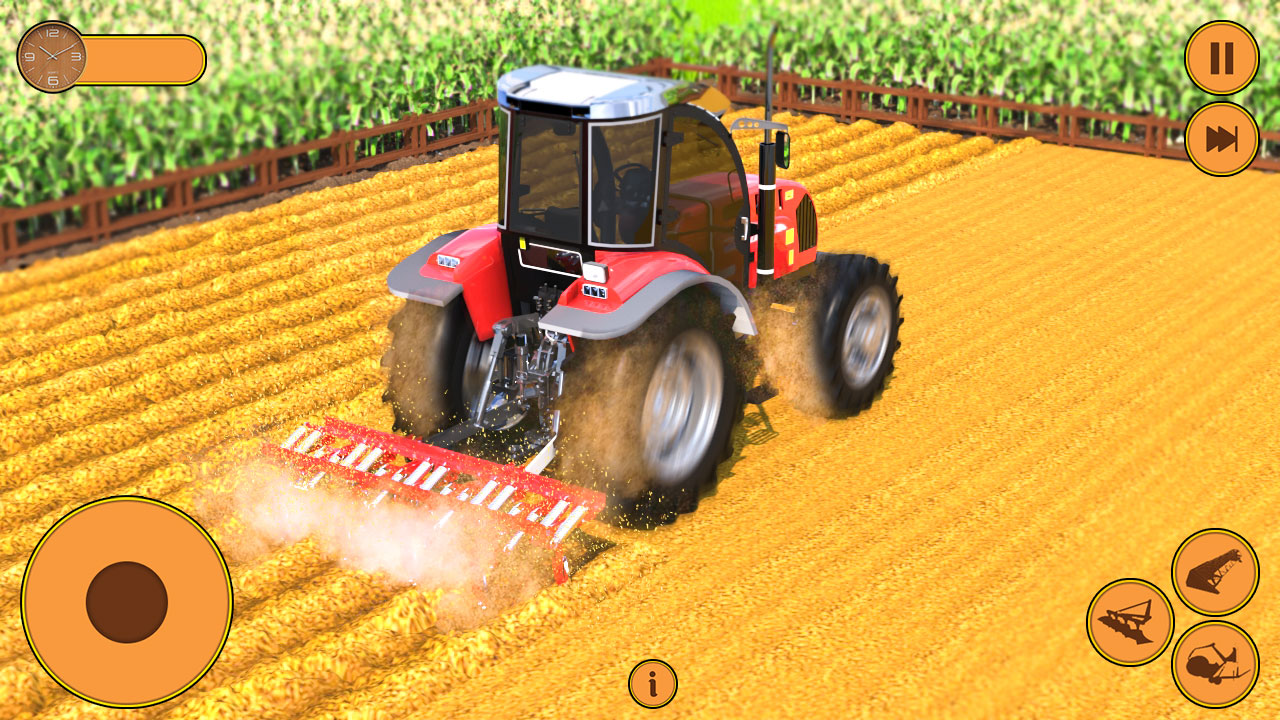 Echte Traktor-Landwirtschaftsspiele: Fahren mit großen Ackerschleppern ...