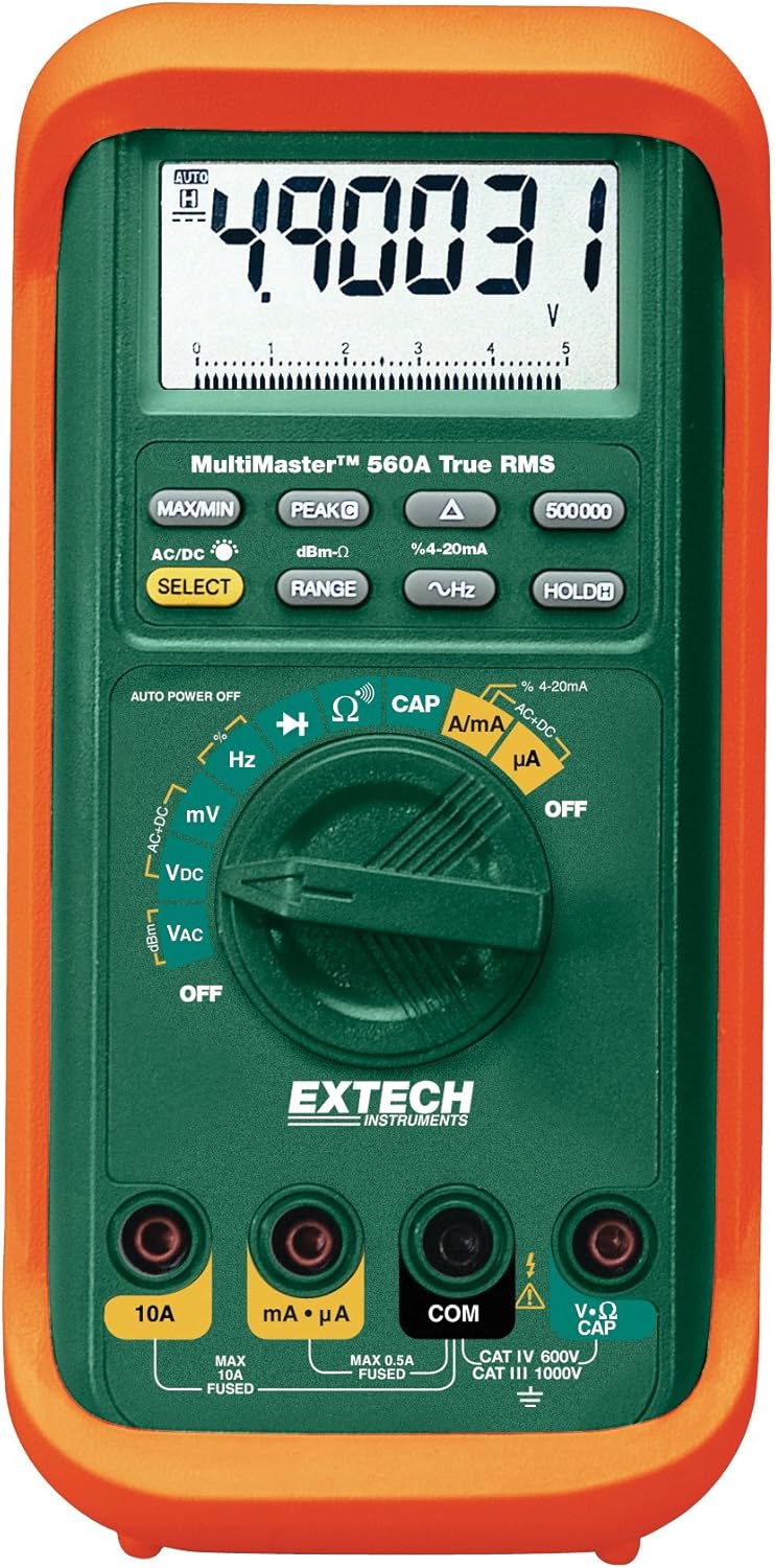 Amazon.com: Extech MM560A MultiMaster High-Accuracy Multimeter ...
