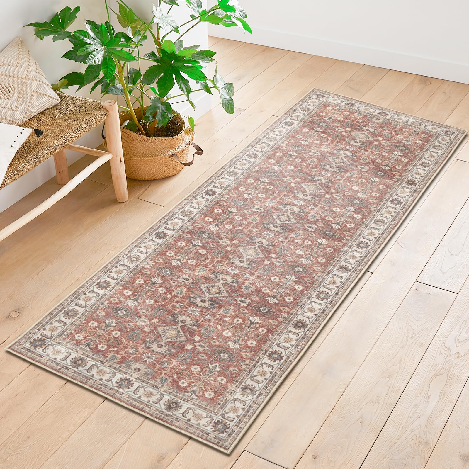 Amazon.com: COLLACT Runner Rug 2x5 - Washable Runner Rug Vintage ...