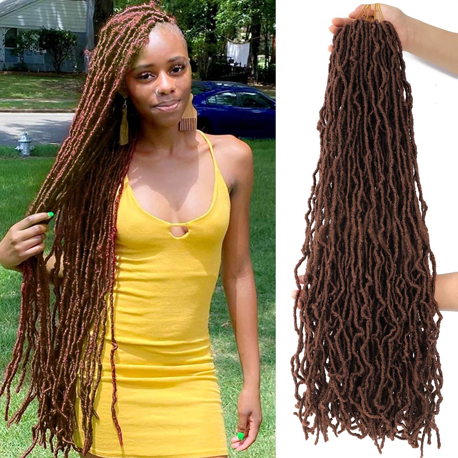 Soft Locs 32 Inch Long Crochet Hair for Black Women, New Faux Locs for ...