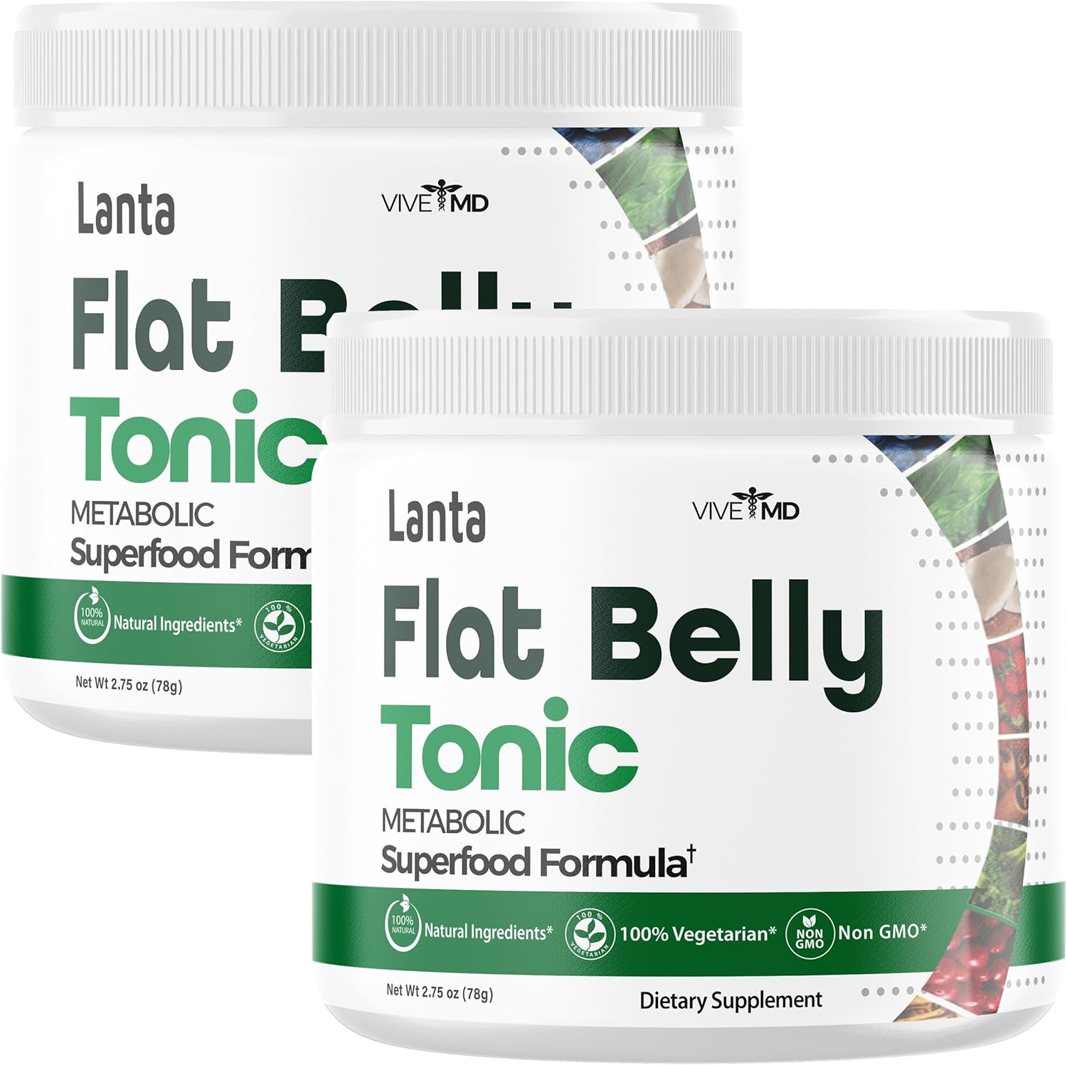 Amazon.com: VIVE MD Lanta Flat Belly Shake Powder Supplement - Maximum ...