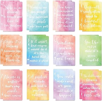 Amazon.com : Outus 24 Pcs Mini Inspirational Notepads Motivational ...