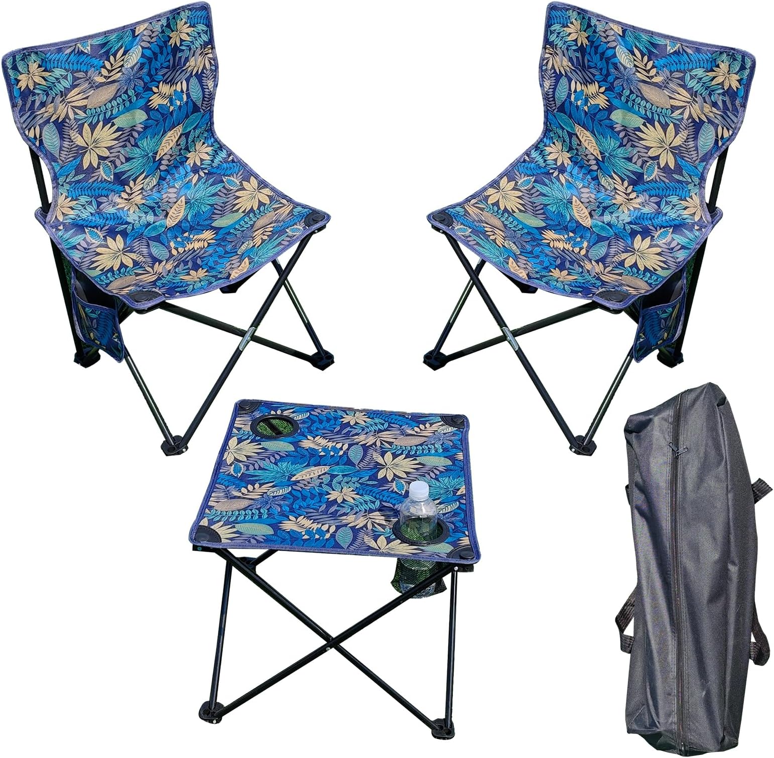 Amazon.com: Athena Collection Folding Camping Chair and Table Set of 3 ...