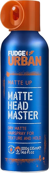 Fudge Urban Texturising Hair Spray for Men, Matte Headmaster Hairspray ...