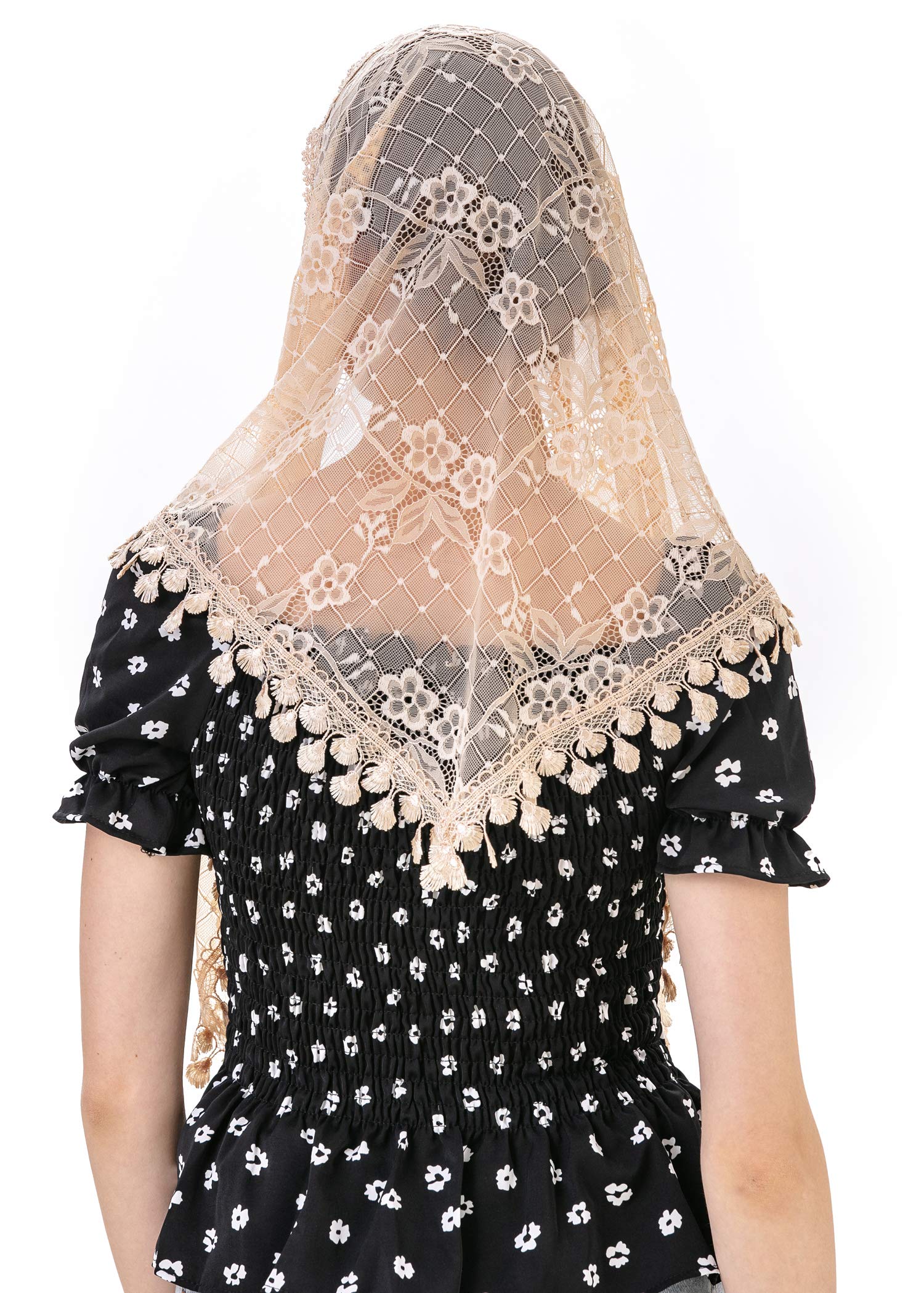 Snapklik.com : Wgior Triangle Flower Chapel Veils Catholic Latin Mass ...