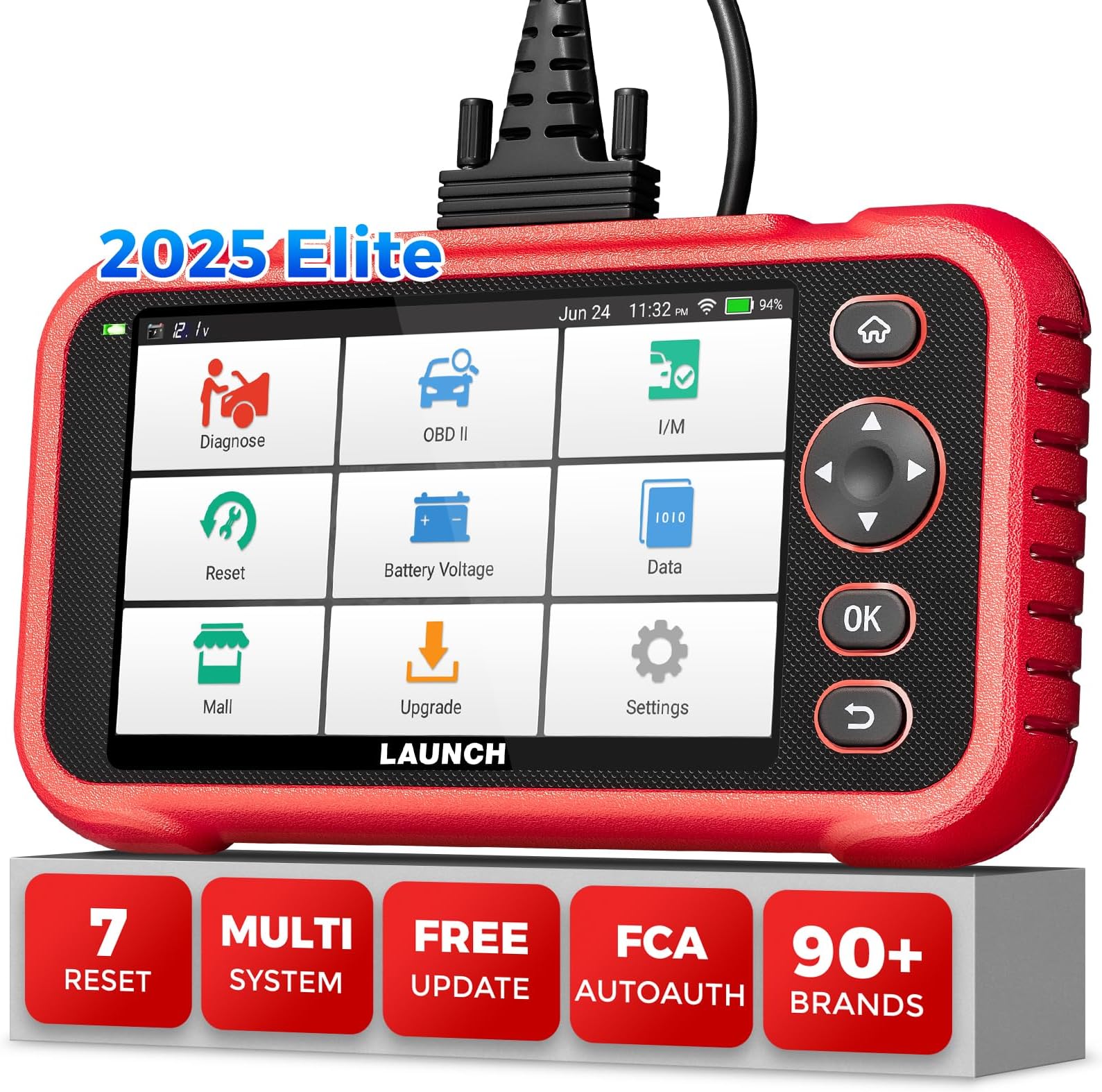 LAUNCH - Escáner OBD2 CRP123E Check Engine, antibloqueo, airbag o ...