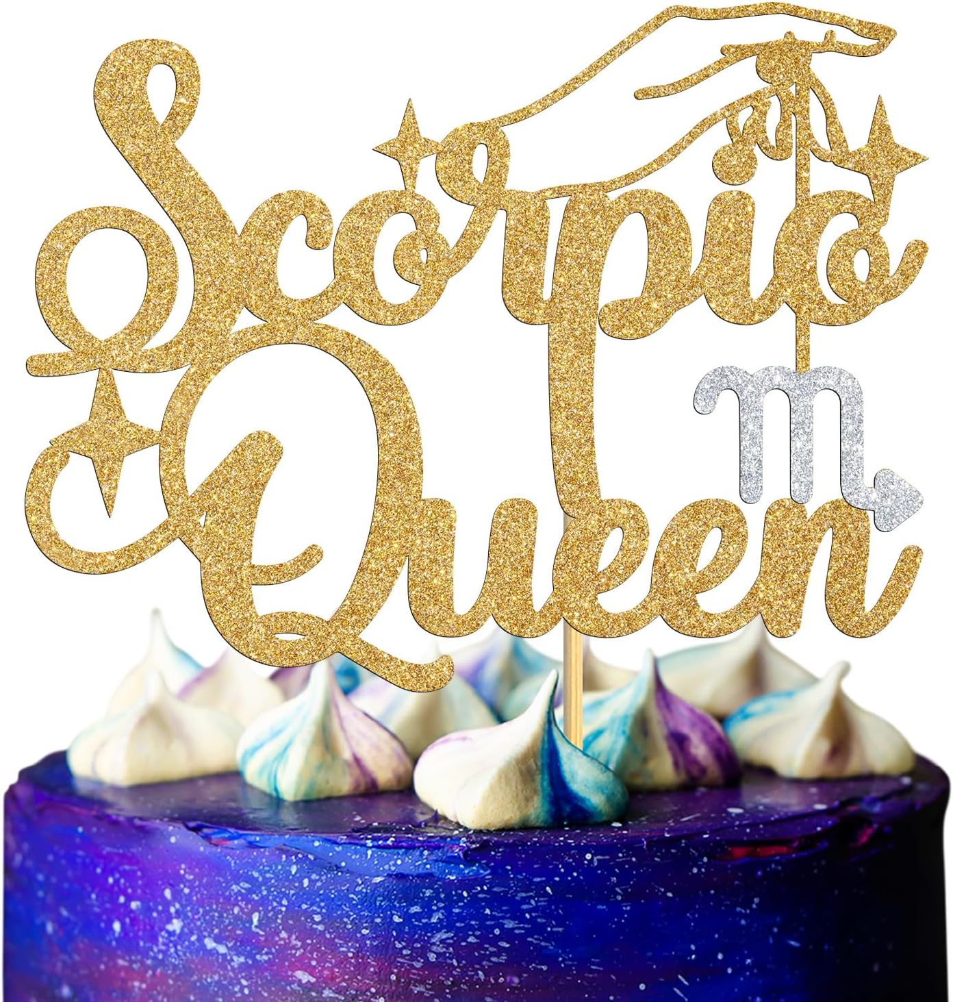 Amazon.com: Scorpio Queen Cake Topper,Scorpio Season/12 Zodiac ...
