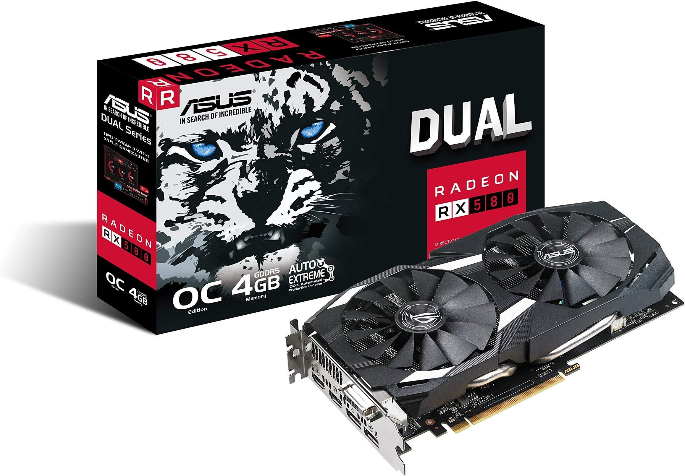 Amazon.com: ASUS Radeon RX 580 O4G Dual-Fan OC Edition GDDR5 DP HDMI ...