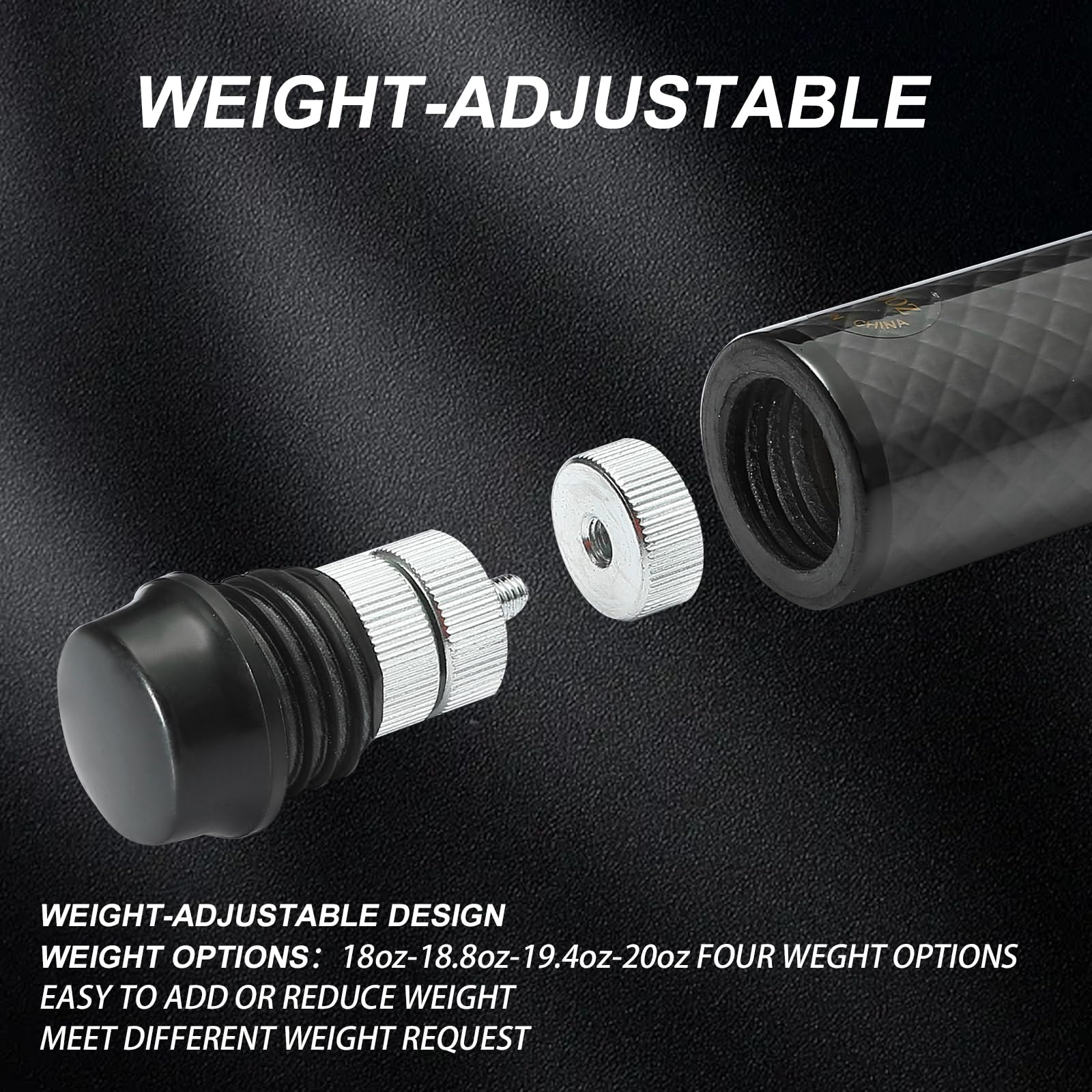 Snapklik.com : CROWN ME Carbon Fiber Pool Cue Stick-12.8mm Tip Billiard ...