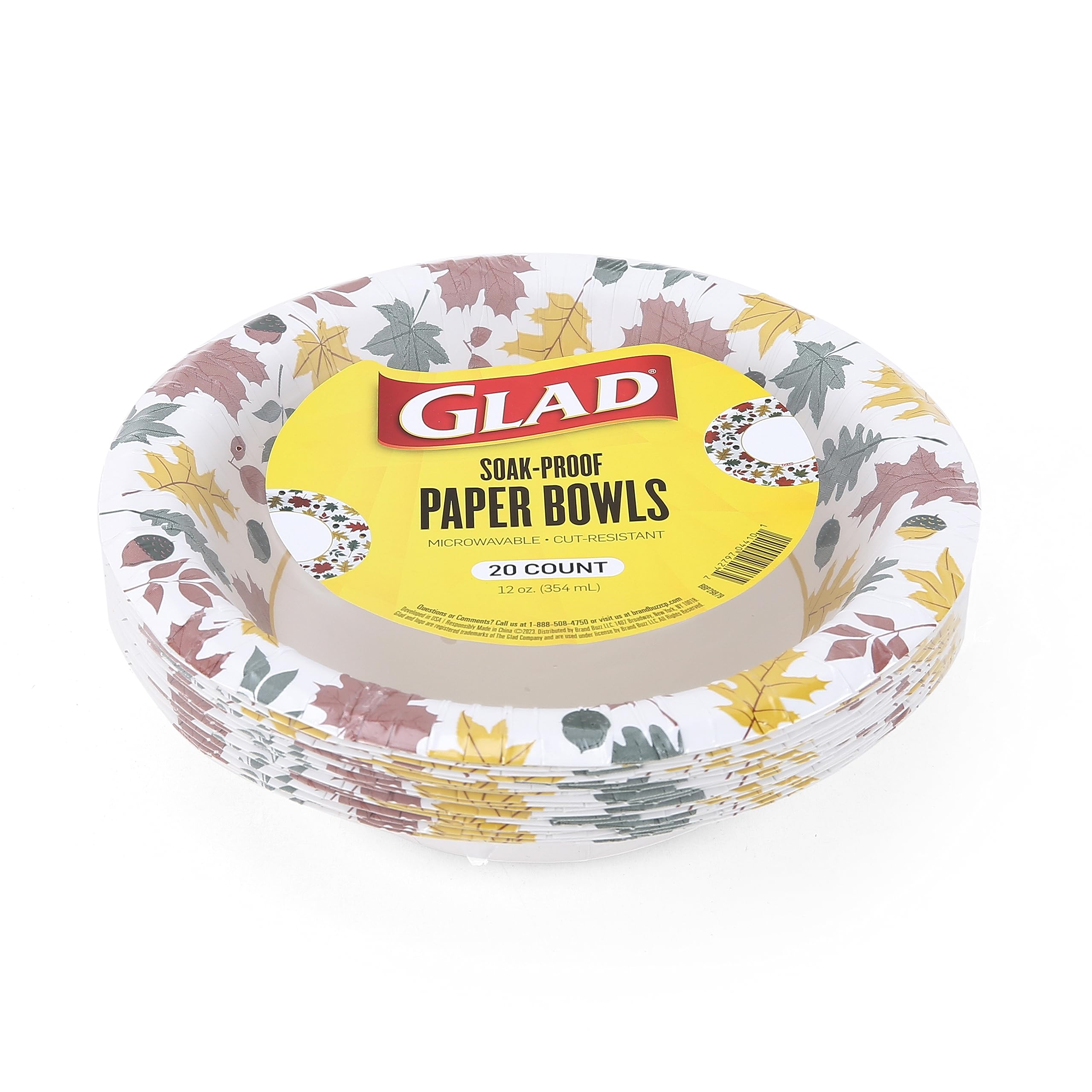 Snapklik.com : Glad Everyday Disposable Paper Bowls