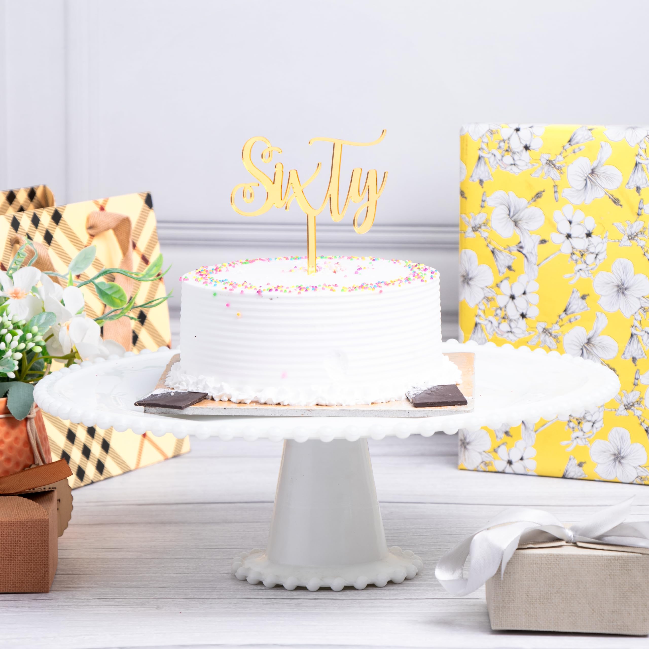 Elegant 60th Birthday Cakes