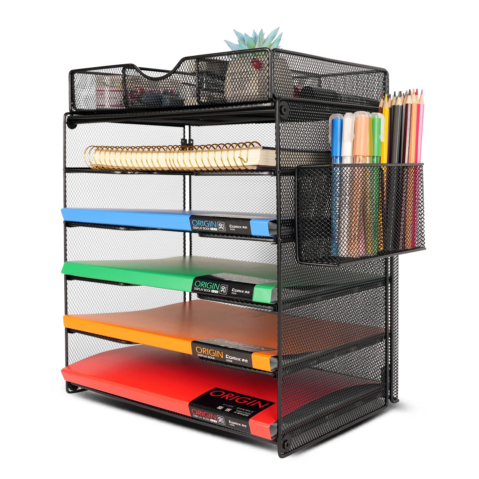 Snapklik.com : Samstar Paper Tray Organizer, 5 Tier Desk Organizer ...