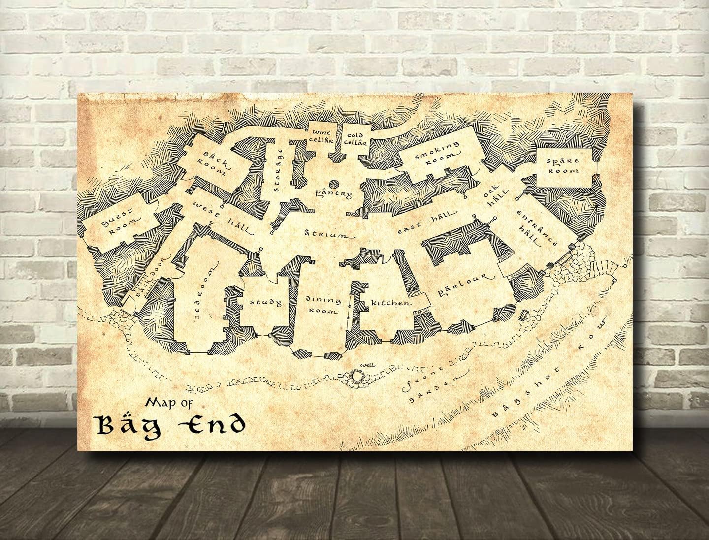 Official Hobbit Bag End Floor Plan