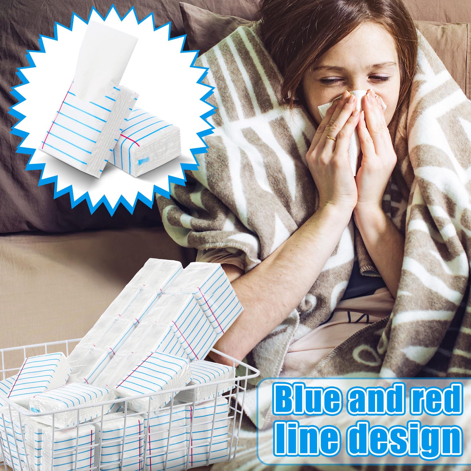 Snapklik.com : Ctosree 50 Pack Classroom School Pocket Tissues Travel ...