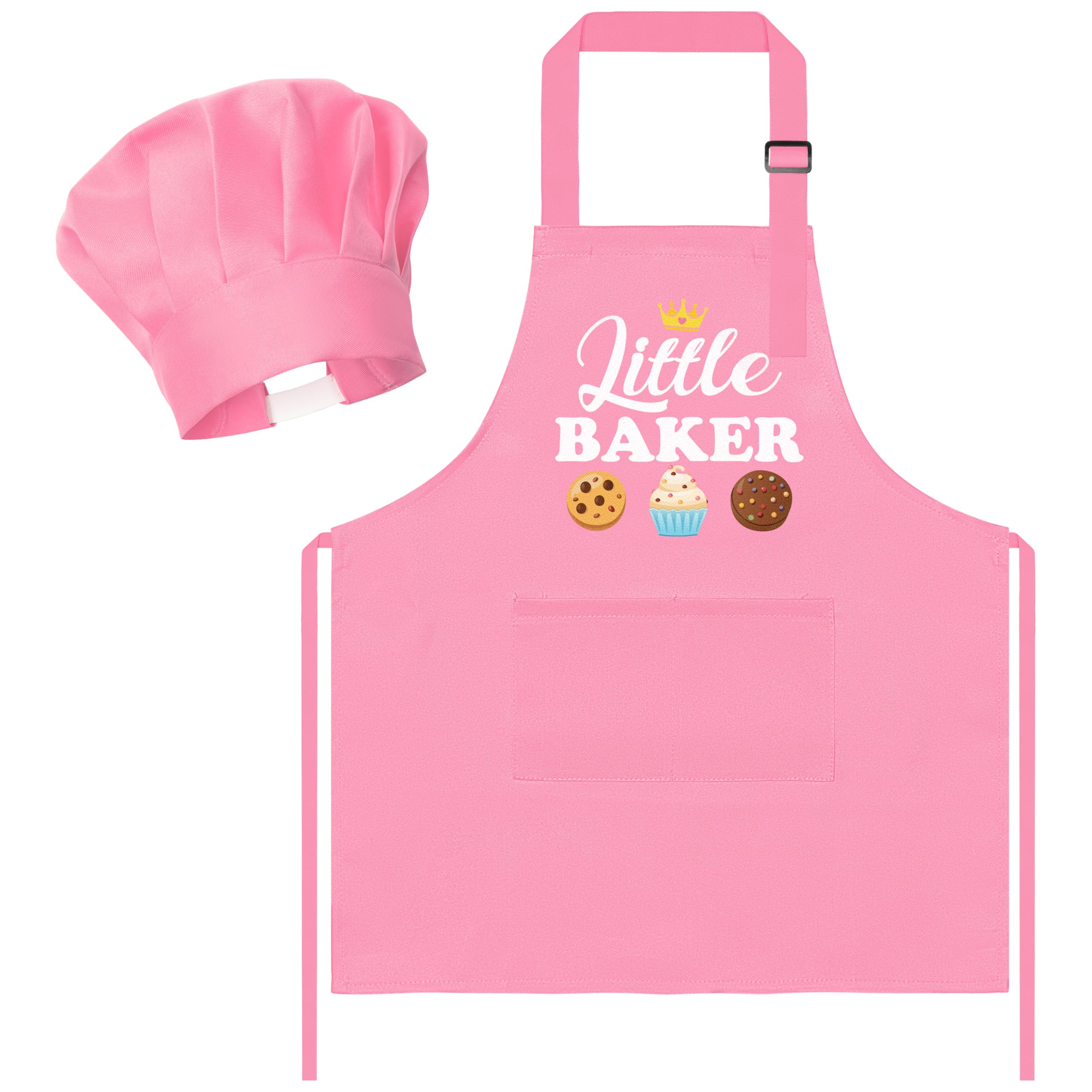 Amazon.com: R HORSE 2Pcs Kid Apron And Chef Hat Set, Adjustable ...