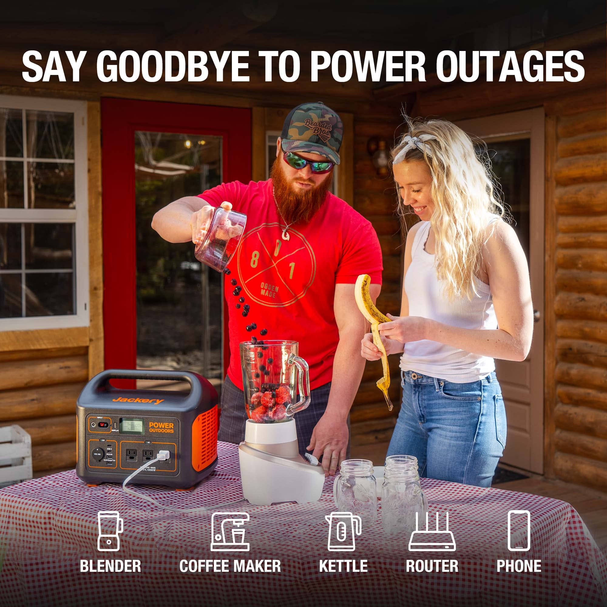 Jackery Solar Generator 1000, Explorer 1000 and 2X SolarSaga 100W with ...